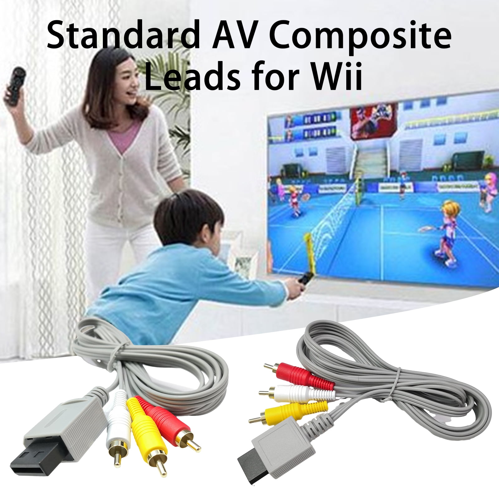 SUSUchens Audio Video AV Cable Cord Red White Yellow Connectors HD ...