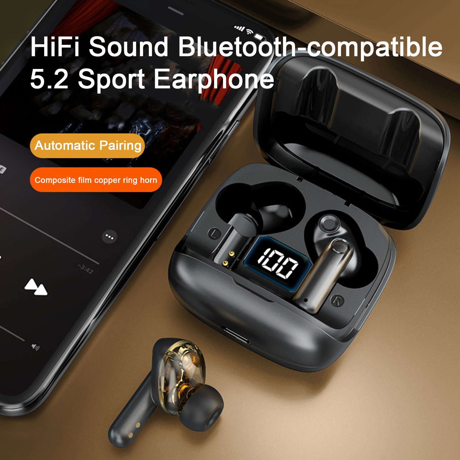 SUSUchens Automatic Pairing Four Speakers In-ear Wireless Earbuds with ...