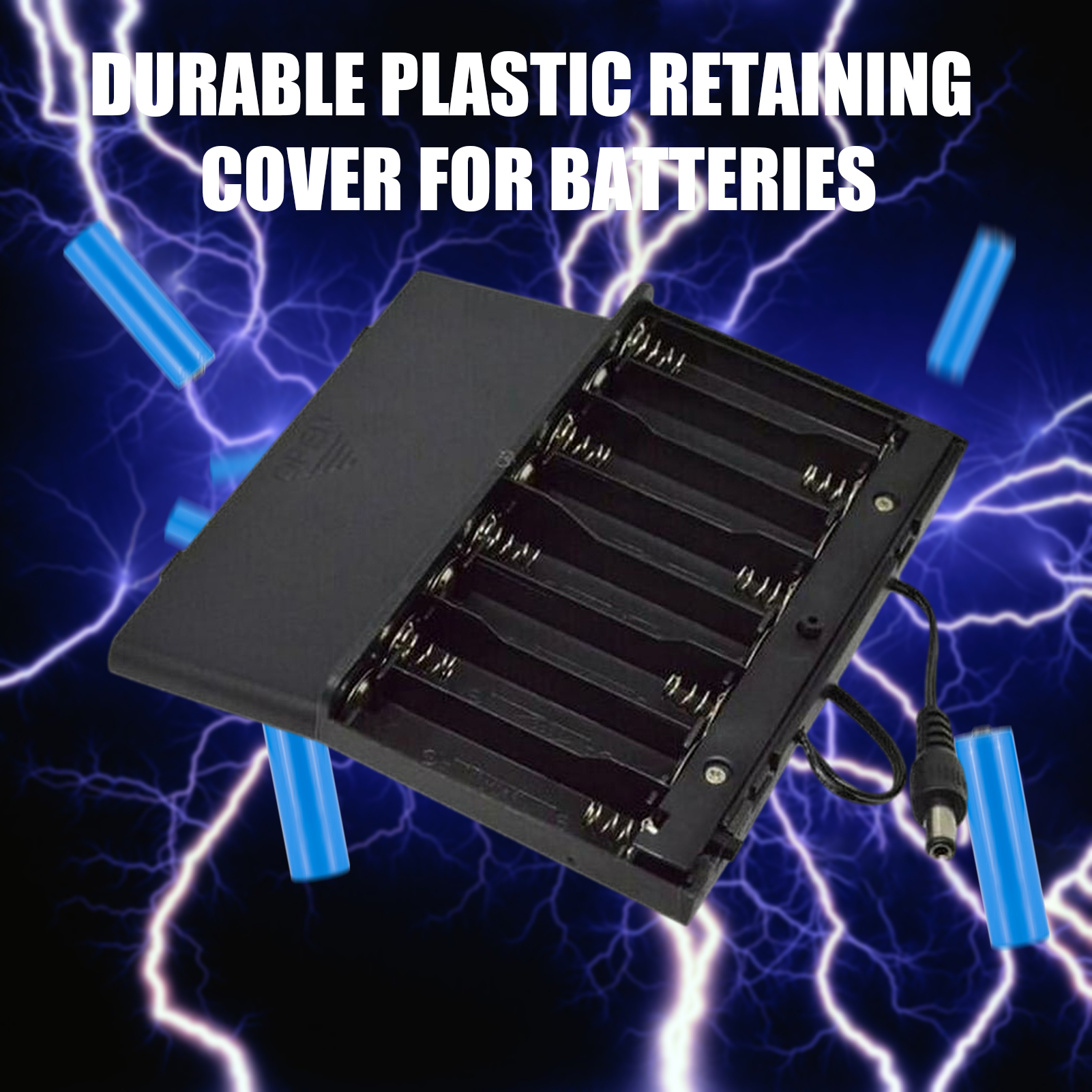 SUSUchens Battery Case Durable Convenient 12V AA Battery Holder Case ...