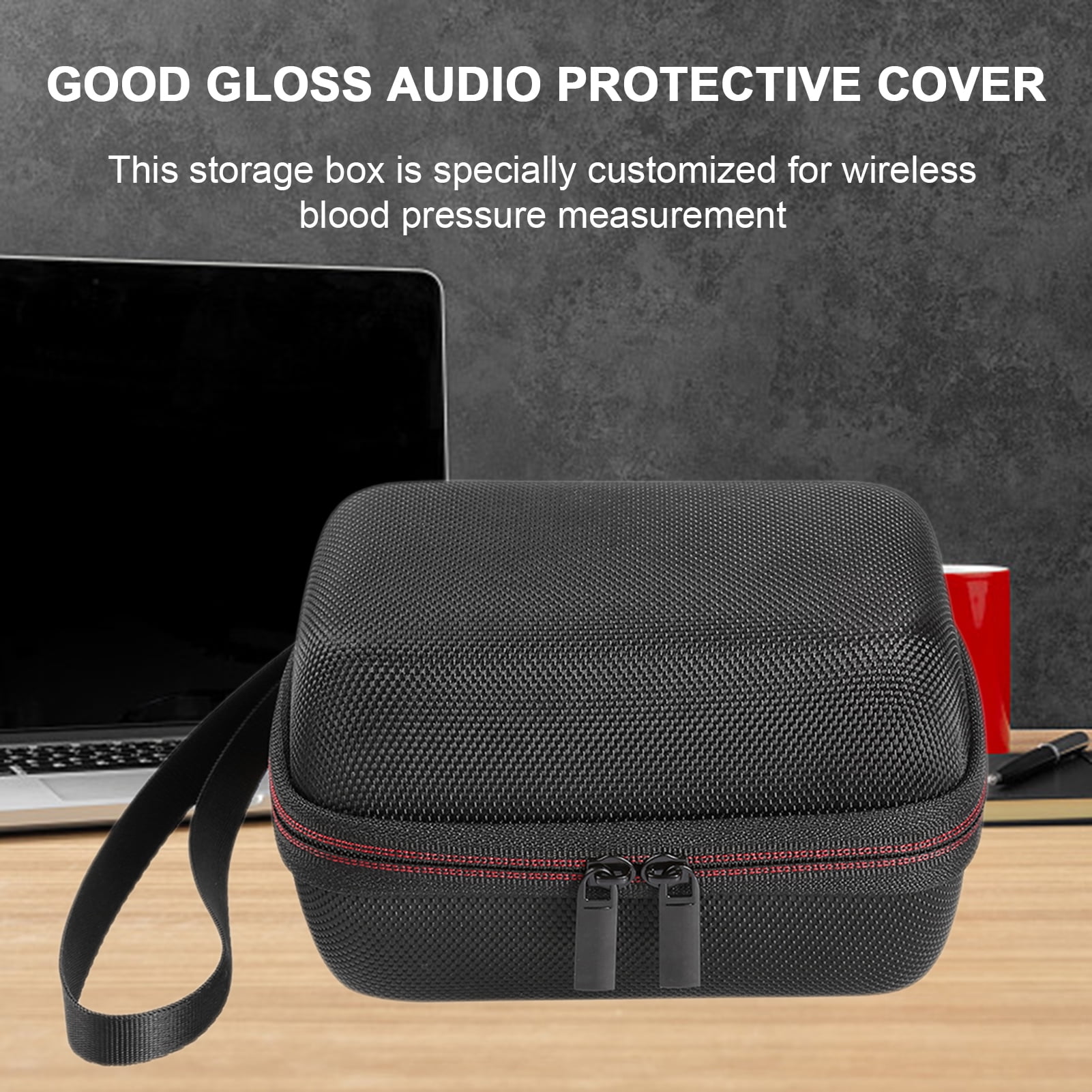 SUSUchens Blood Pressure Monitor Storage Bag Hard EVA Case Soft Padding ...