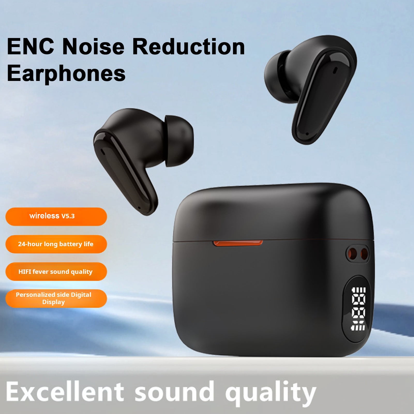 SUSUchens Bluetooth-compatible Wireless Earphones Noise Reduction ...