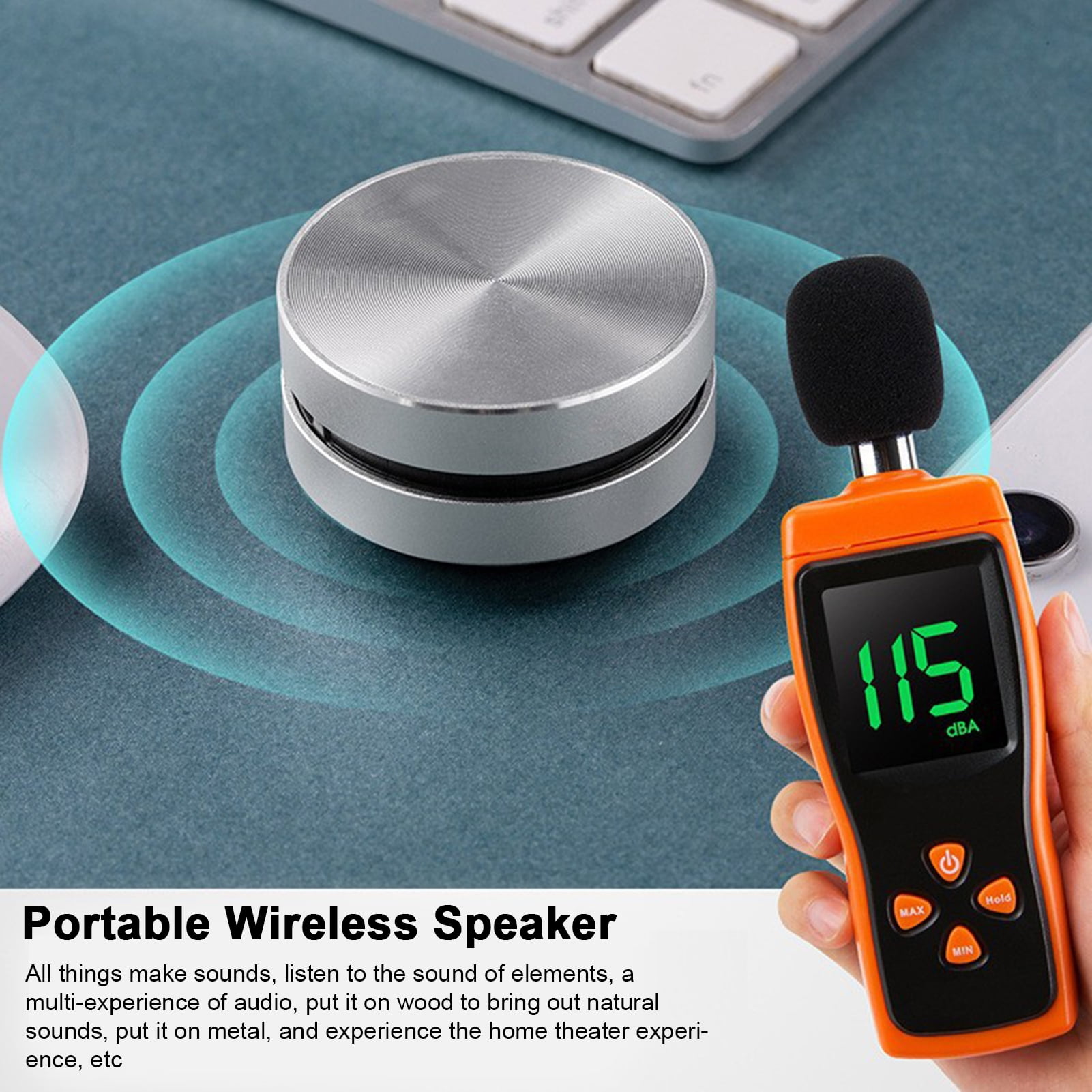 SUSUchens Bone Conduction Speaker Wireless Mini Stereo Sound Creative ...