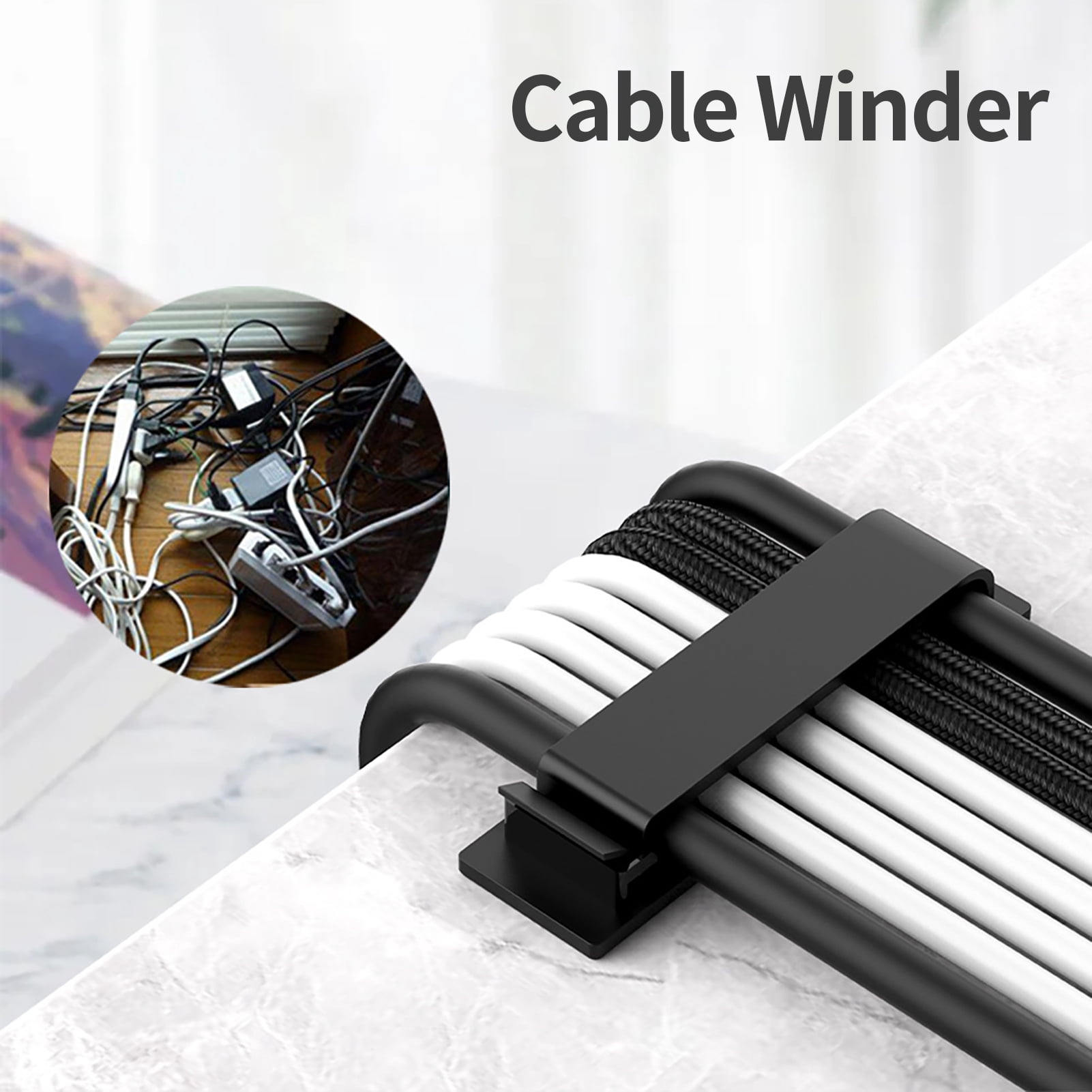 SUSUchens Cable Winder Strong Adhesiveness Anti-winding Self-Adhesive ...