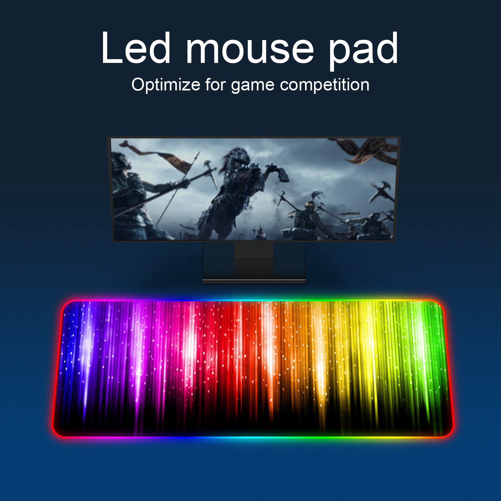 SUSUchens Colorful RGB Light Effect Rubber Computer Gaming LED Mouse ...