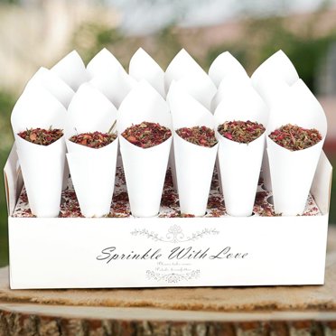 Walmart Confetti Cone Box, High Durability, 5 Styles, Food Grade, Party ...