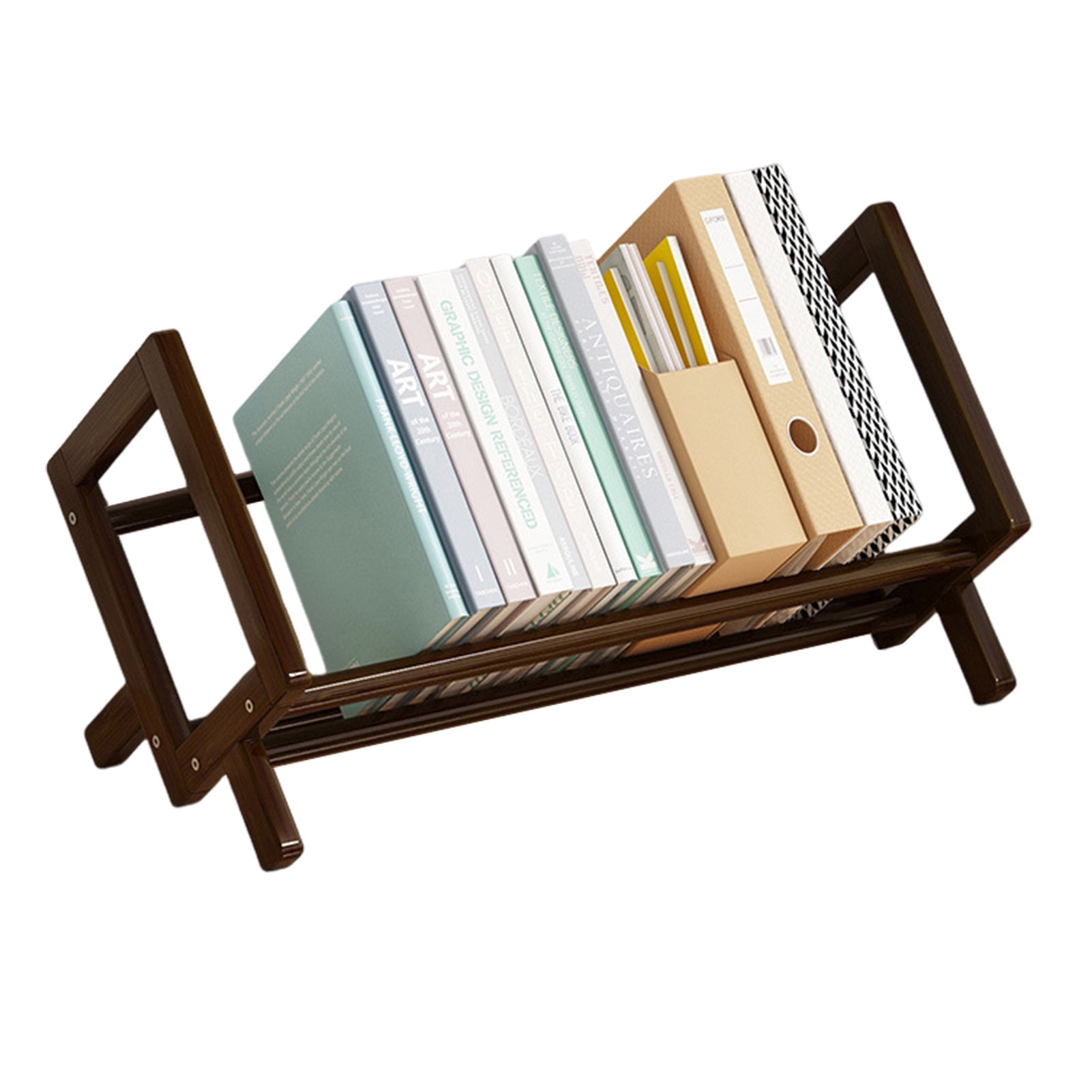SUSUchens Desktop Book Shelf Bamboo Book Organizer Storage Rack Office ...