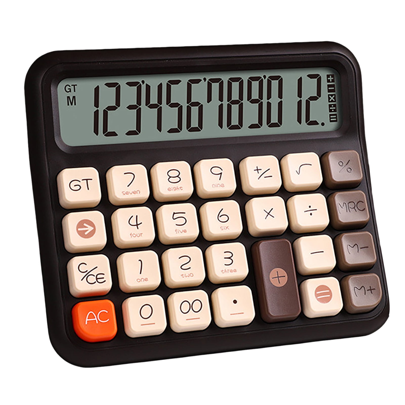 SUSUchens Desktop Calculator Voice/Silent Battery Operated 12 Digits ...