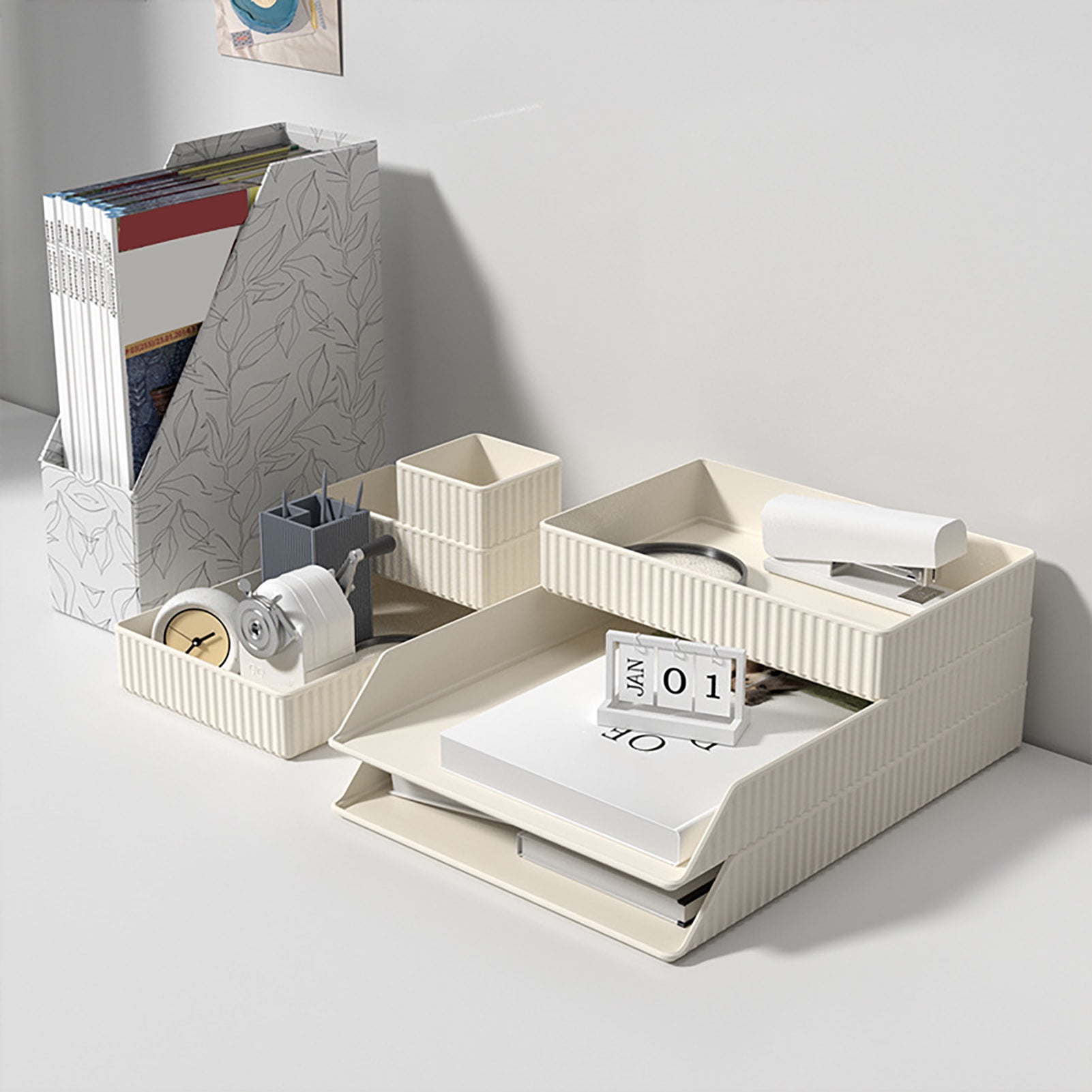 SUSUchens Desktop Storage Box Detachable Stackable Large Capacity ...