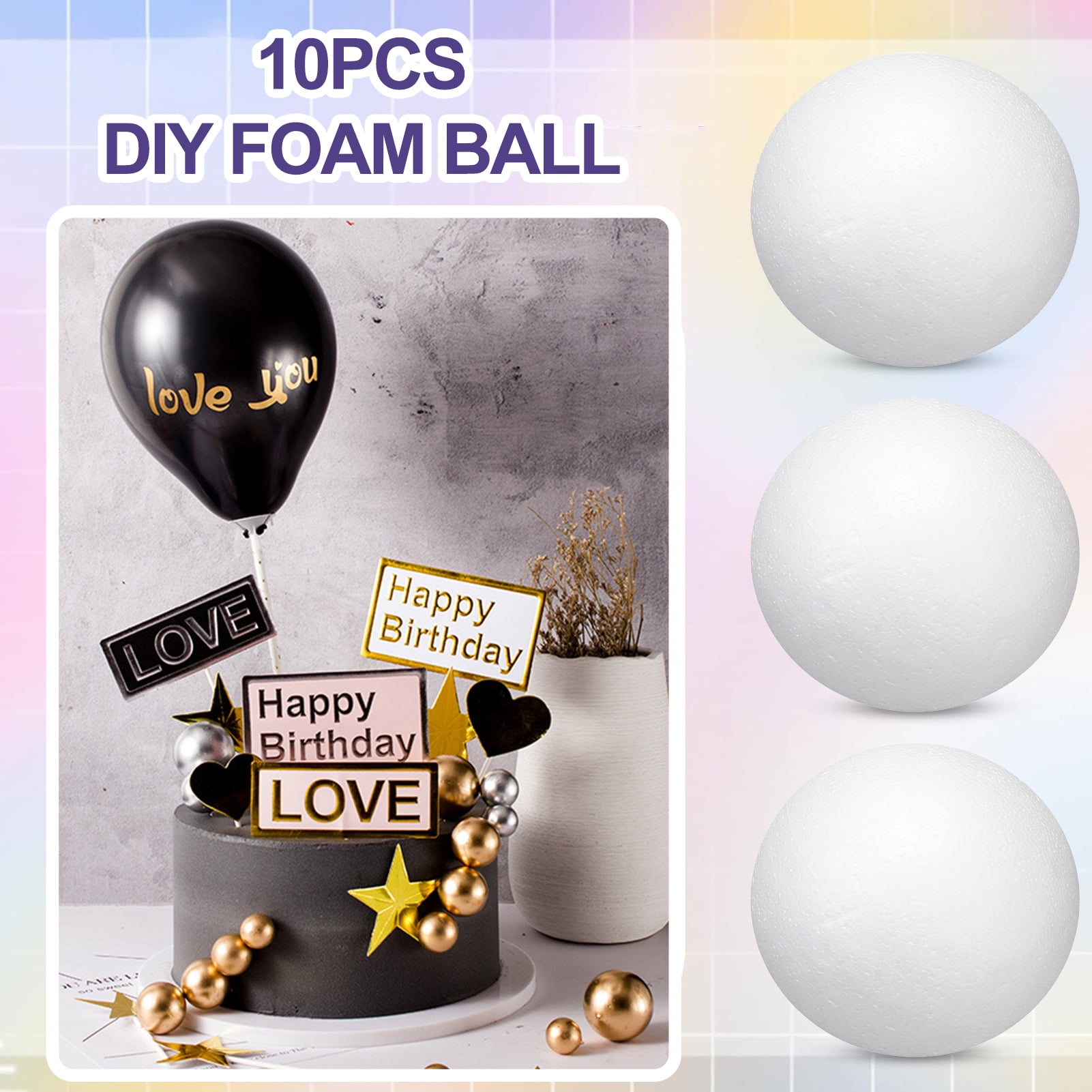 SUSUchens Foam Craft Balls Christmas Decorations Preschool Kindergarten ...