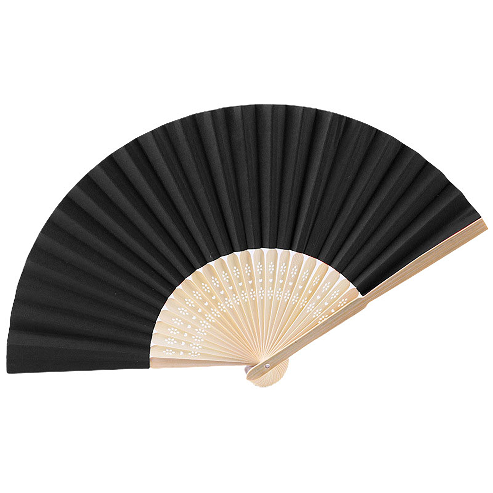 SUSUchens Folding Fan Easy to Paint Bamboo Fan Handle Smooth Opening ...