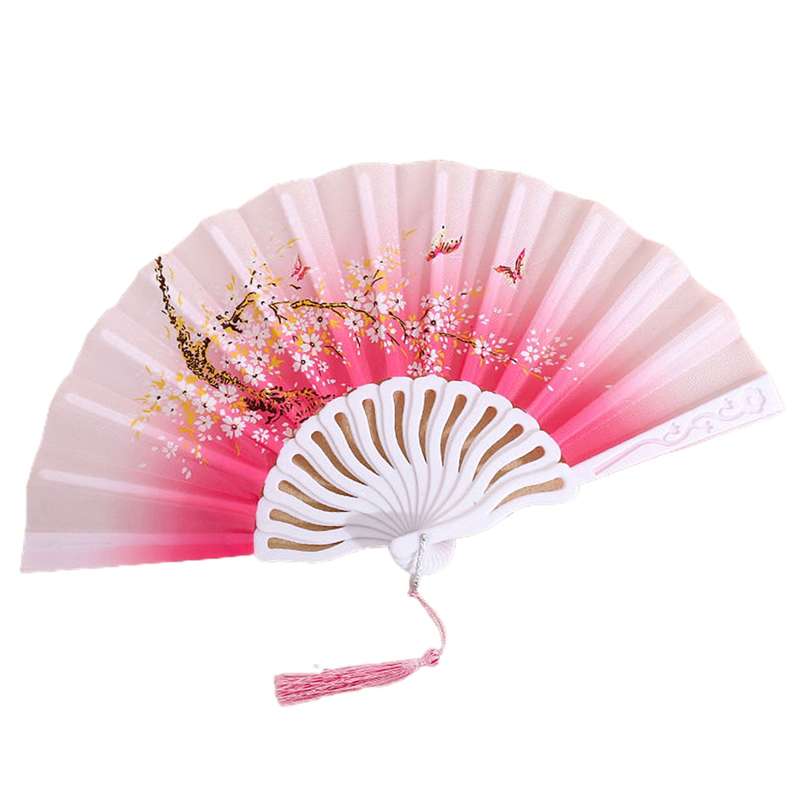 SUSUchens Folding Fan Glossy Texture Beautiful Various Styles Smooth ...