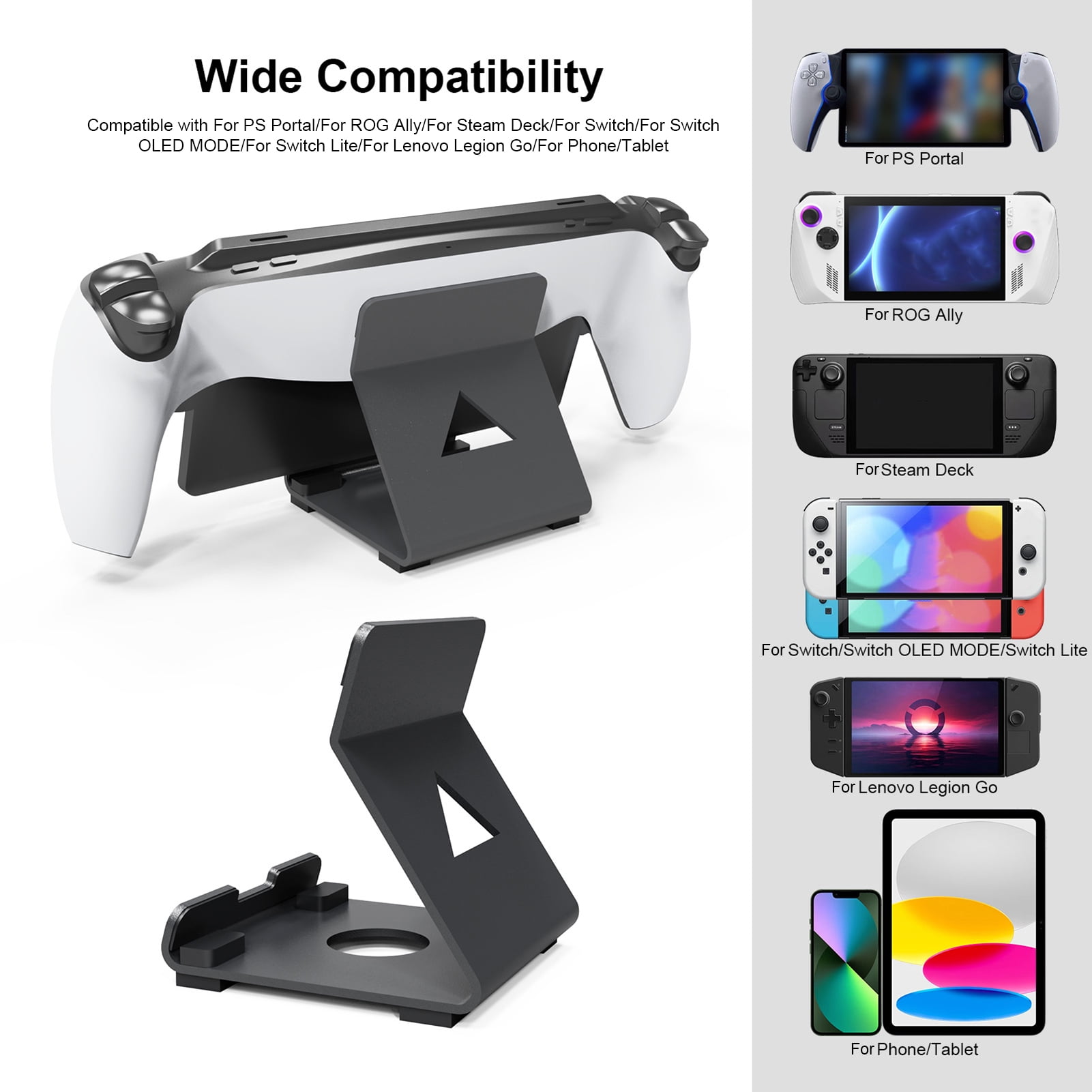 SUSUchens Game Controller Bracket with Anti-Slip Silicone Pad for PS5 ...