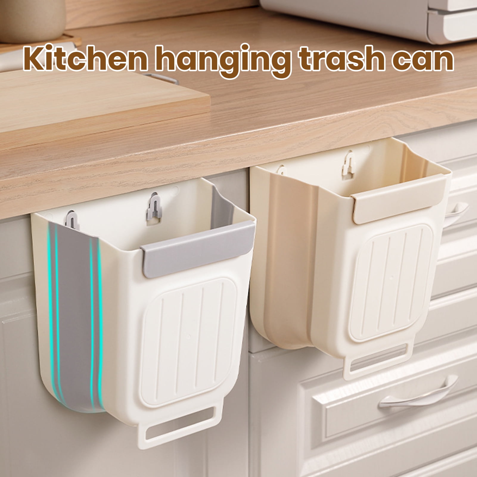 SUSUchens Garbage Can Multi-purpose Hanging Trash Can Space-saving ...