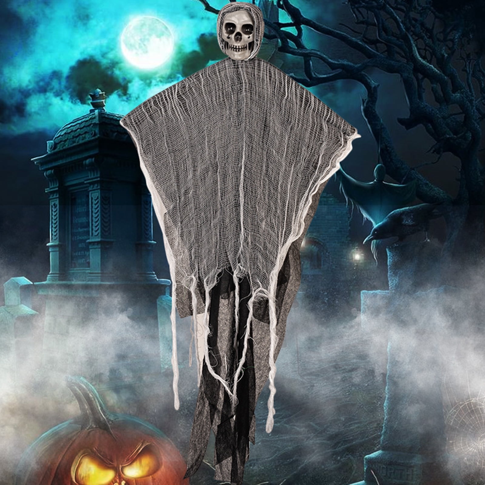 SUSUchens Halloween Hanging Ghost Realistic Easy Installation Scary ...