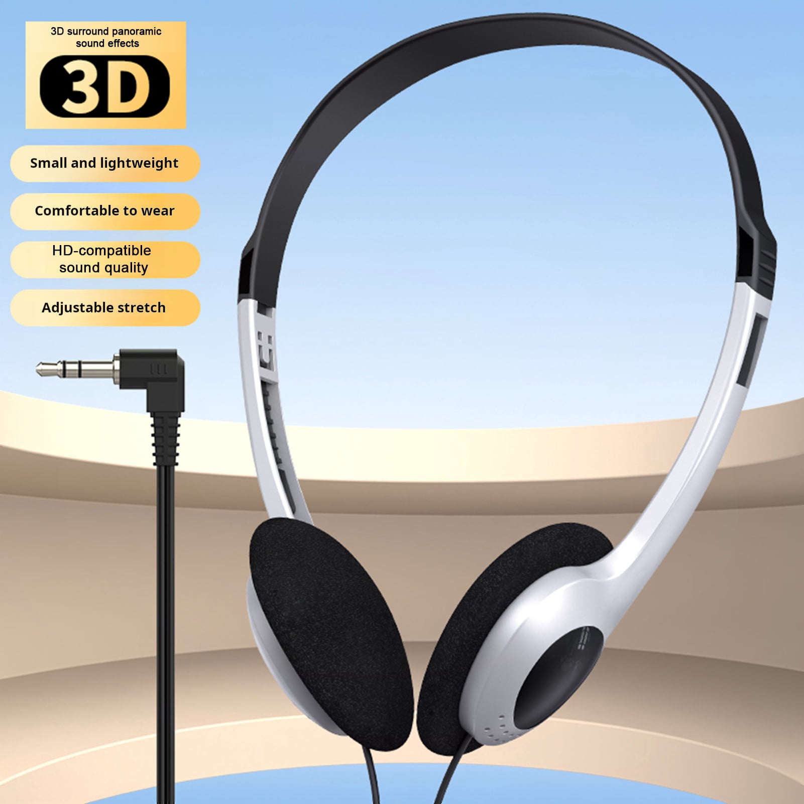 SUSUchens Headphones Wired Earphones Telescoping Design Low Latency ...