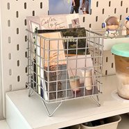 Spectrum Diversified Steel Wire Storage Basket Shelf, Versatile Wall ...