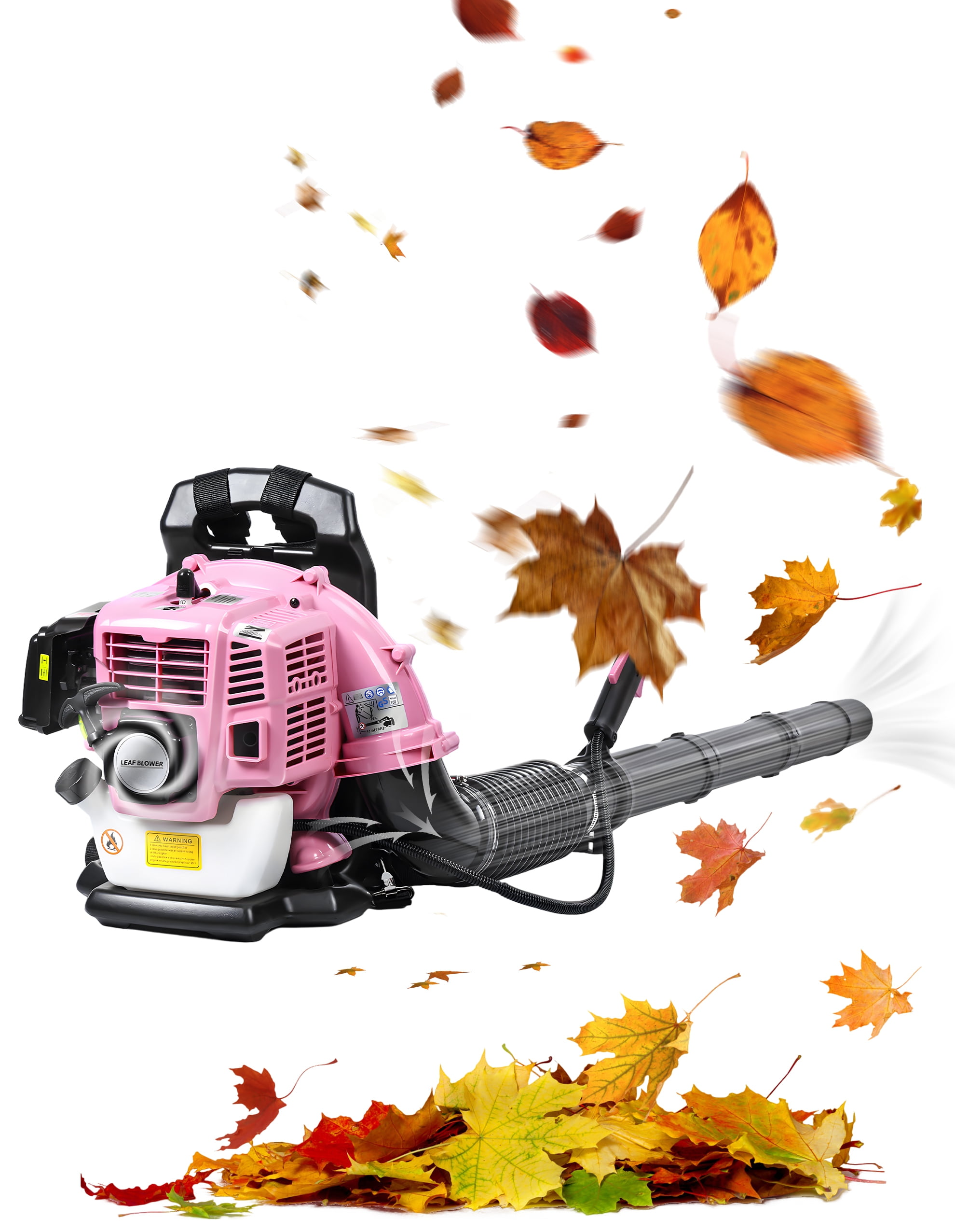 SUSUchens Leaf Blower Backpack Gas Leaf Blower,52CC 2-Stroke Up to 550 ...