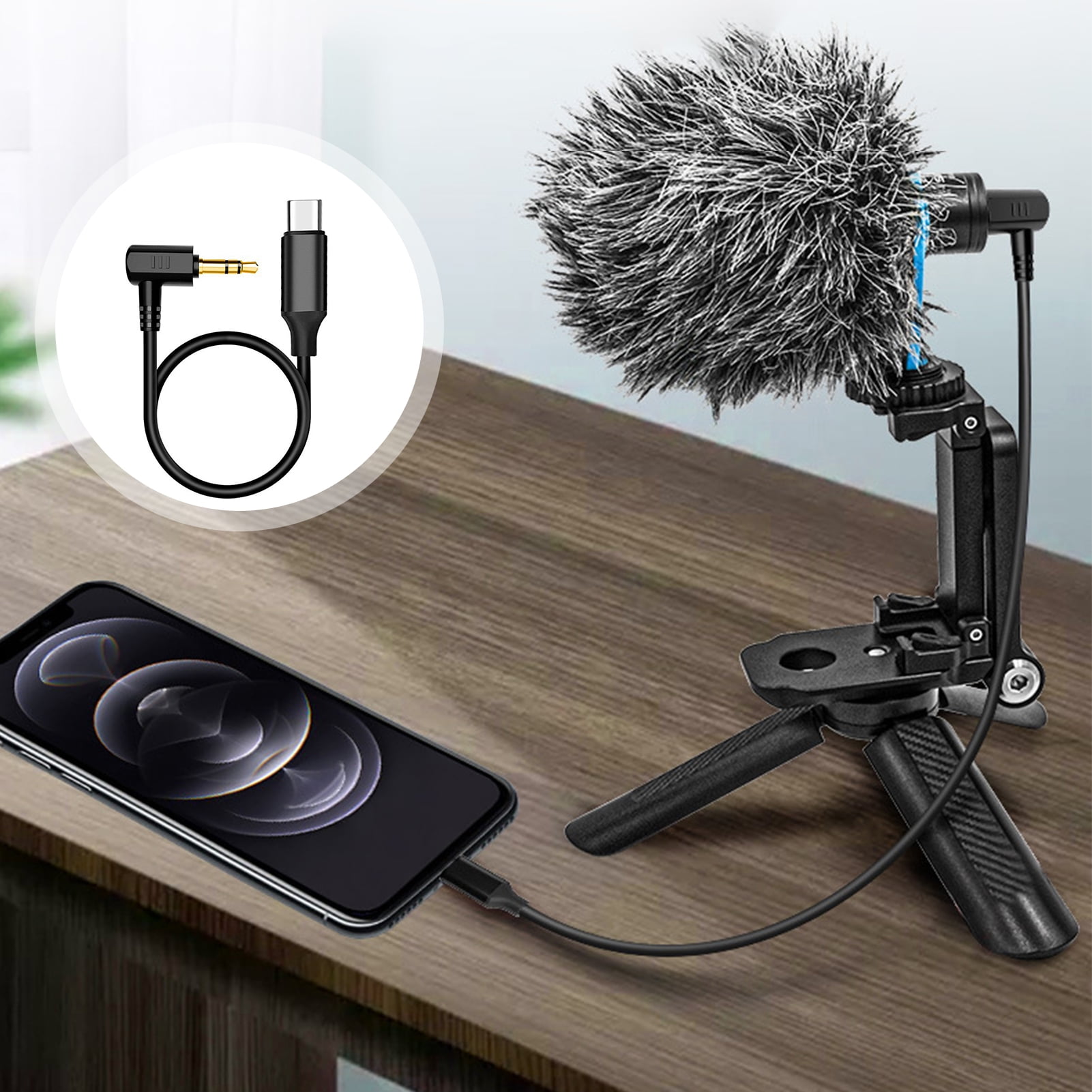 SUSUchens Microphone Connect Cable Pure Sound Quality Strong Anti ...