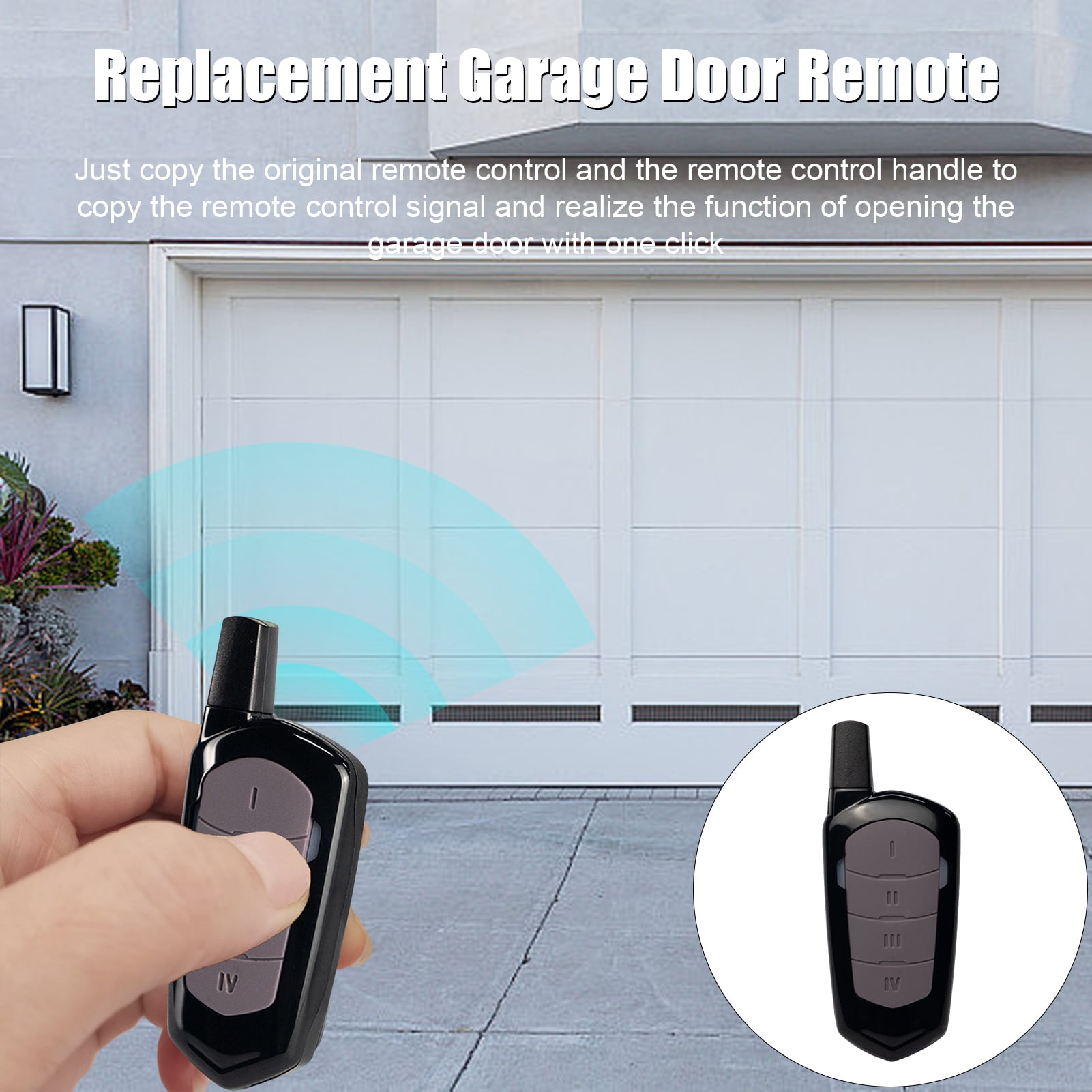 SUSUchens Mini Copy Garage Door Remote Control Transmitter Signal ...