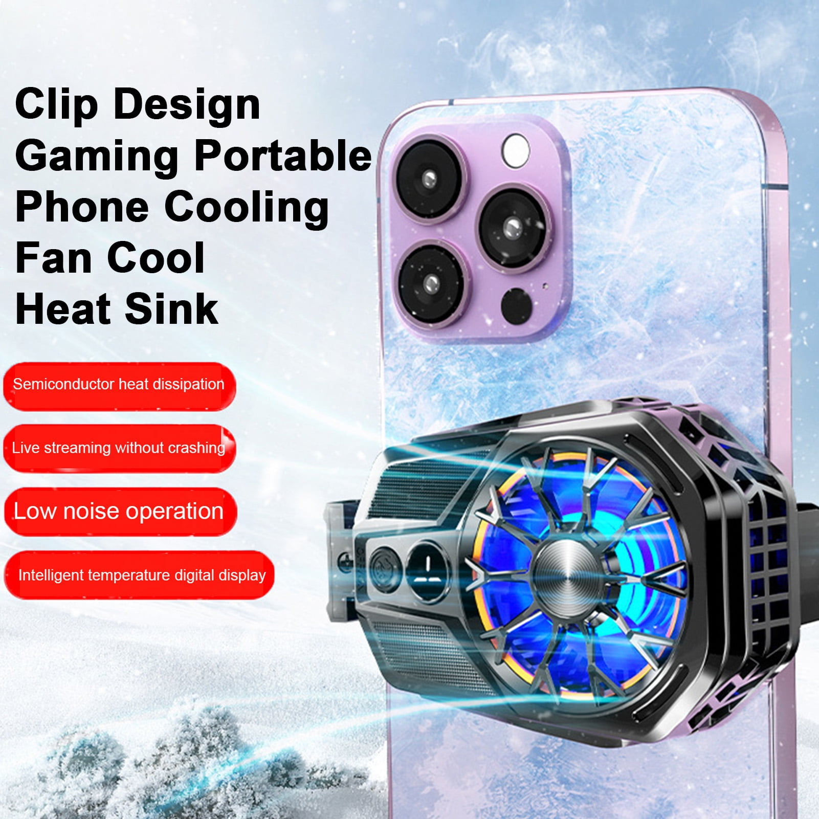 SUSUchens Mobile Phone Cooler Temperature Digital Display Semiconductor ...