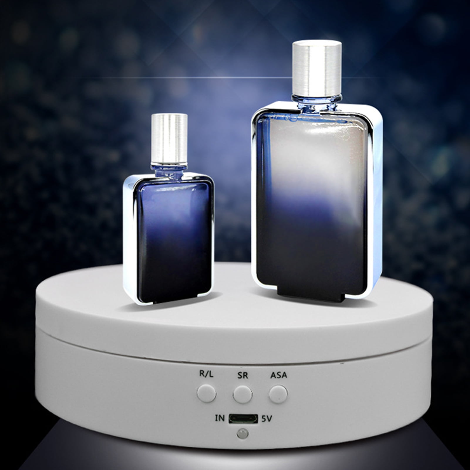 SUSUchens Motorized Turntable Adjustable Speed USB/Battery Powered ...