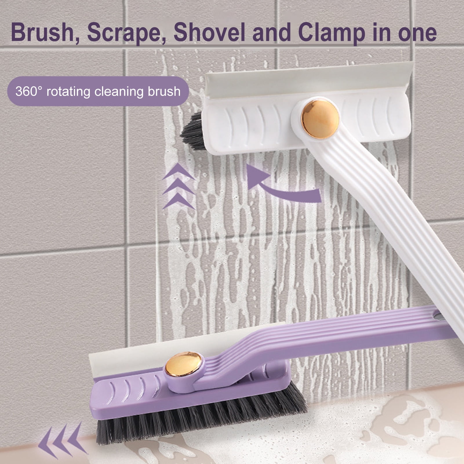 SUSUchens Multi-Function Rotating Crevice Cleaning Brush with Ergonomic ...