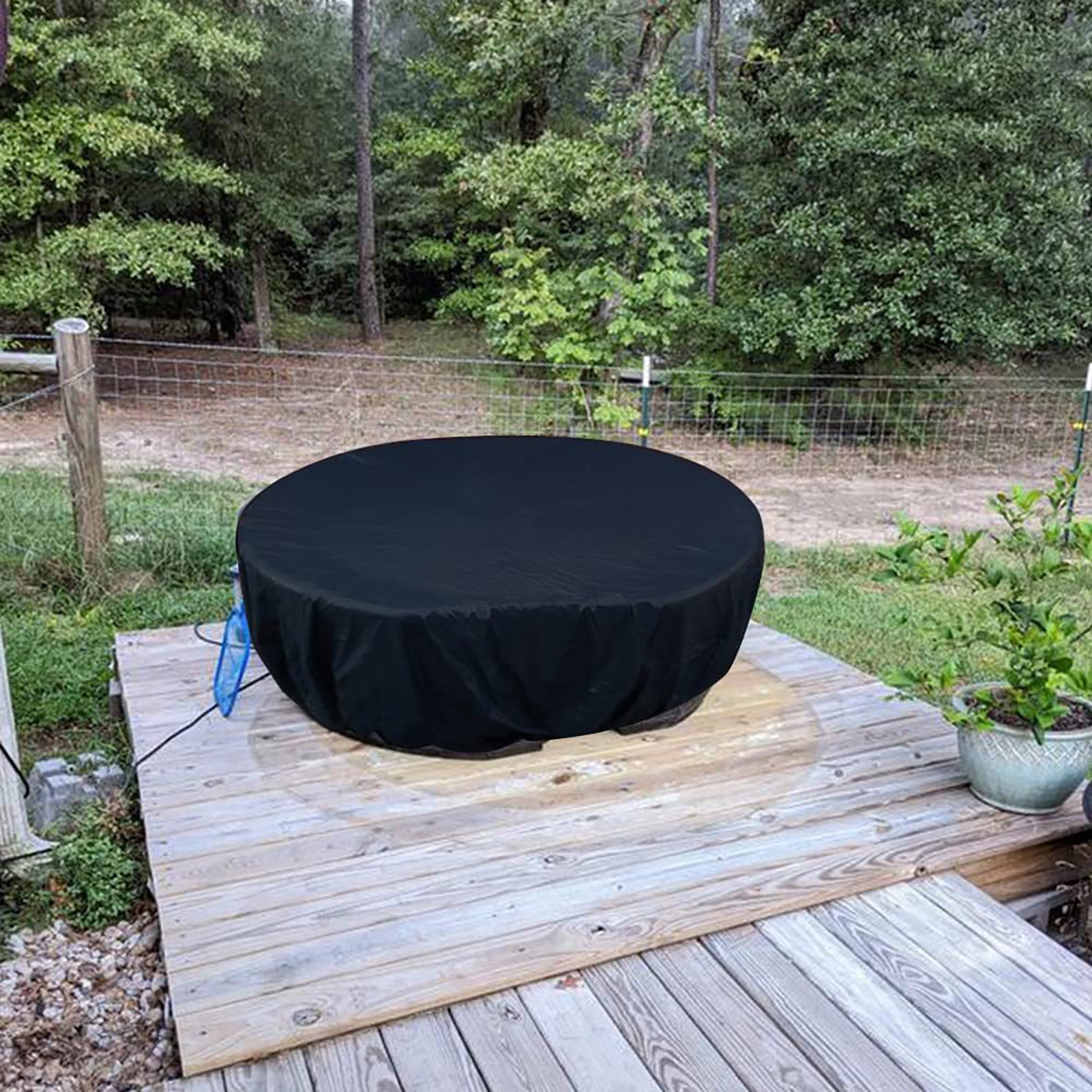 SUSUchens Outdoor Insulated Hot Tub Cover with Drawstring Anti-UV ...