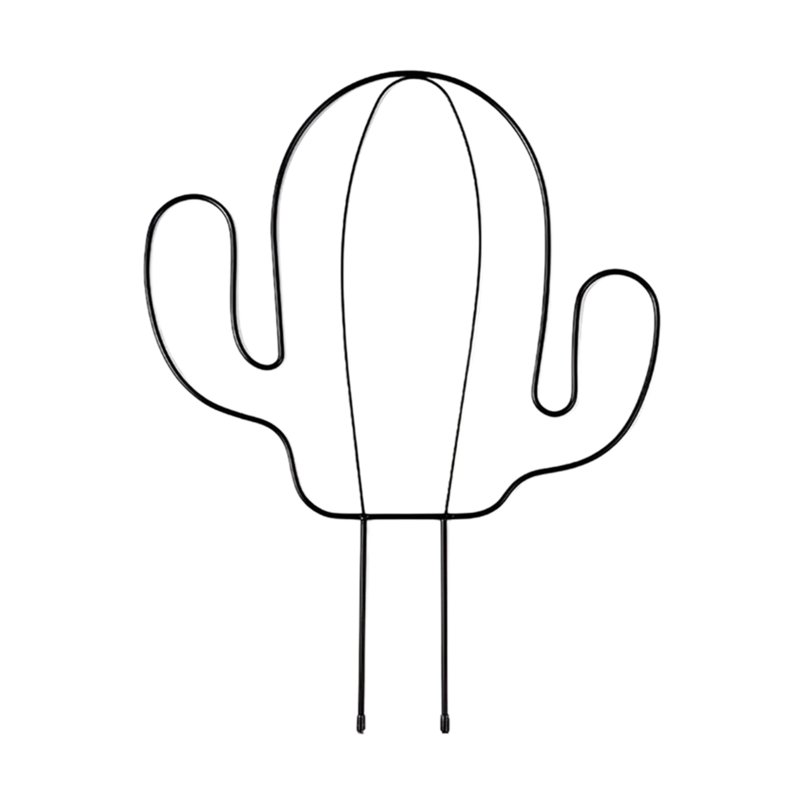 SUSUchens Plant Rack Hollow Rust-proof Cactus Shape Potted Flower Ivy ...