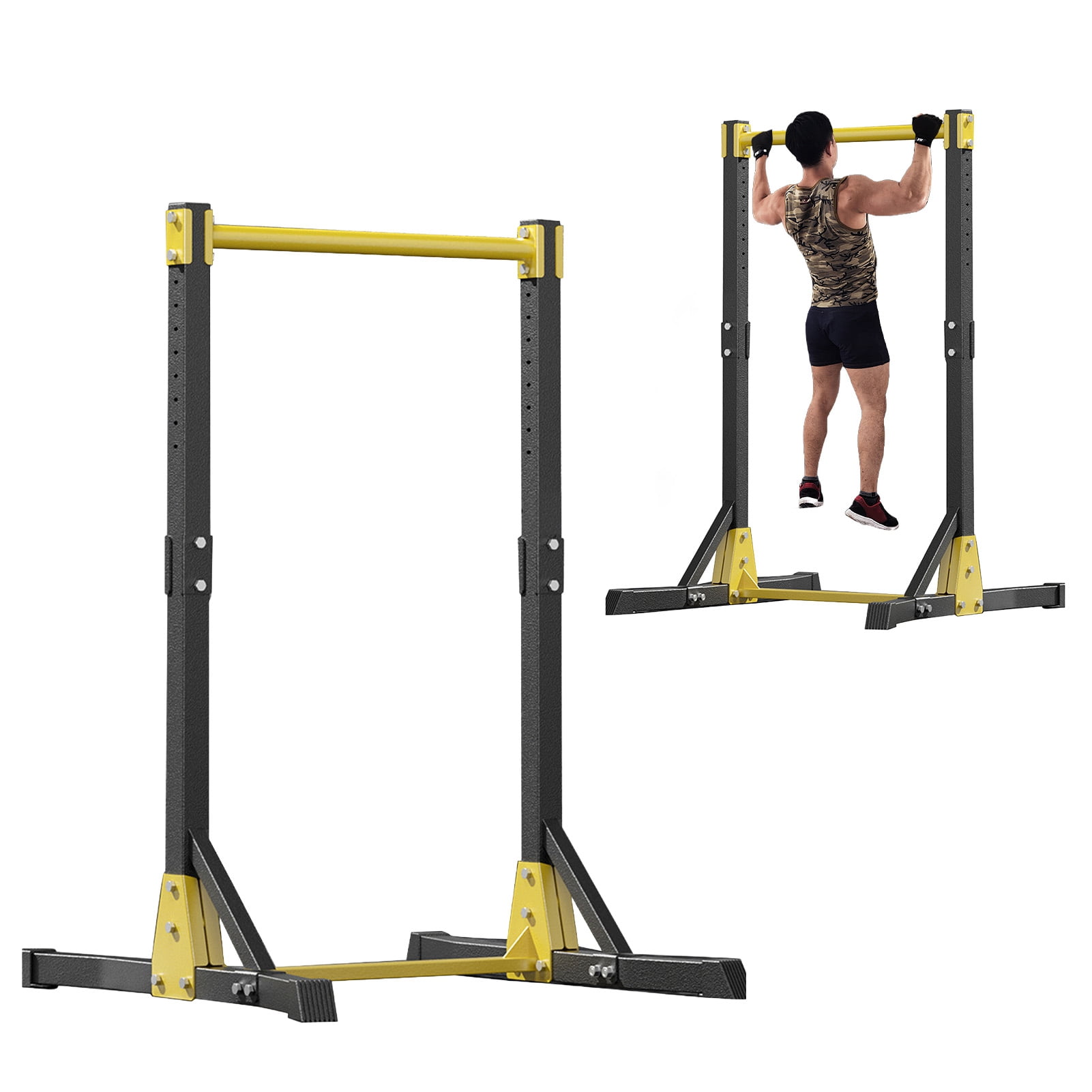 SUSUchens Portable Pull-up Bar Station Pull Up Station Free Standing ...