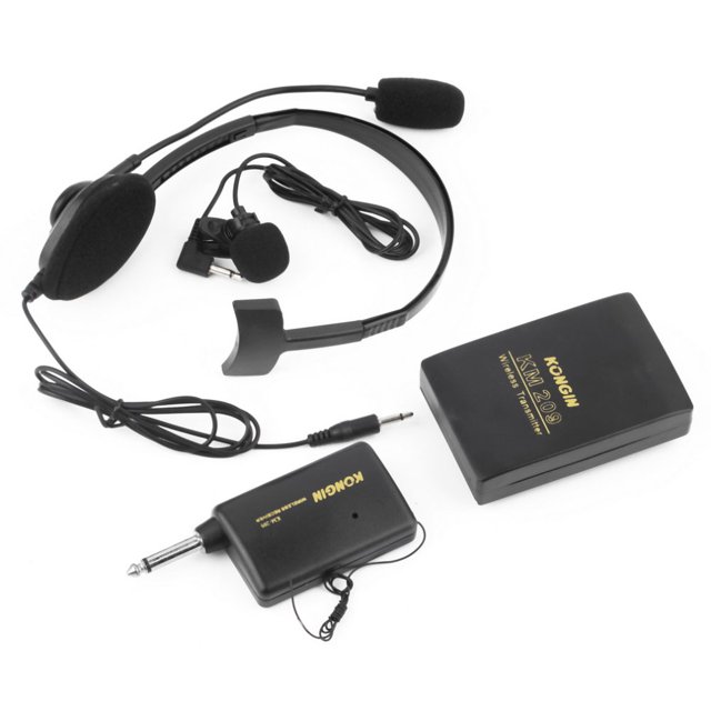 SUSUchens Portable Stage Wireless Headset Microphone System Mic ...