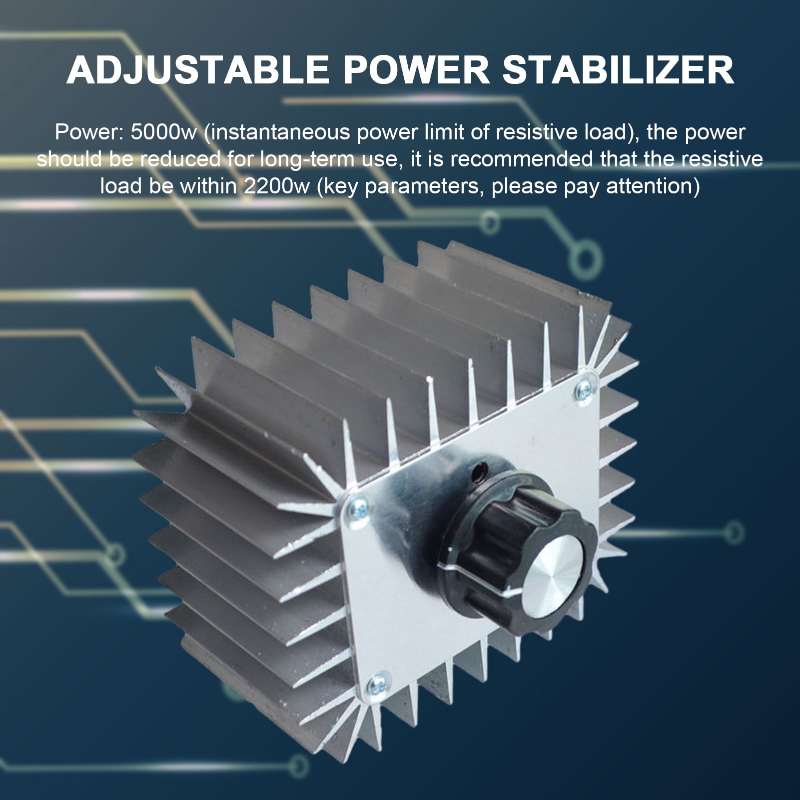 SUSUchens Power Stabilizer 5000W AC Voltage Regulator Dimmer Adjustable ...