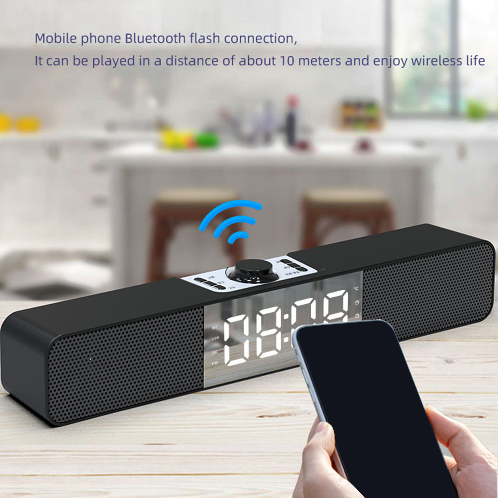 SUSUchens Q10 Desktop Mini Wireless Bluetooth compatible Heavy Bass ...