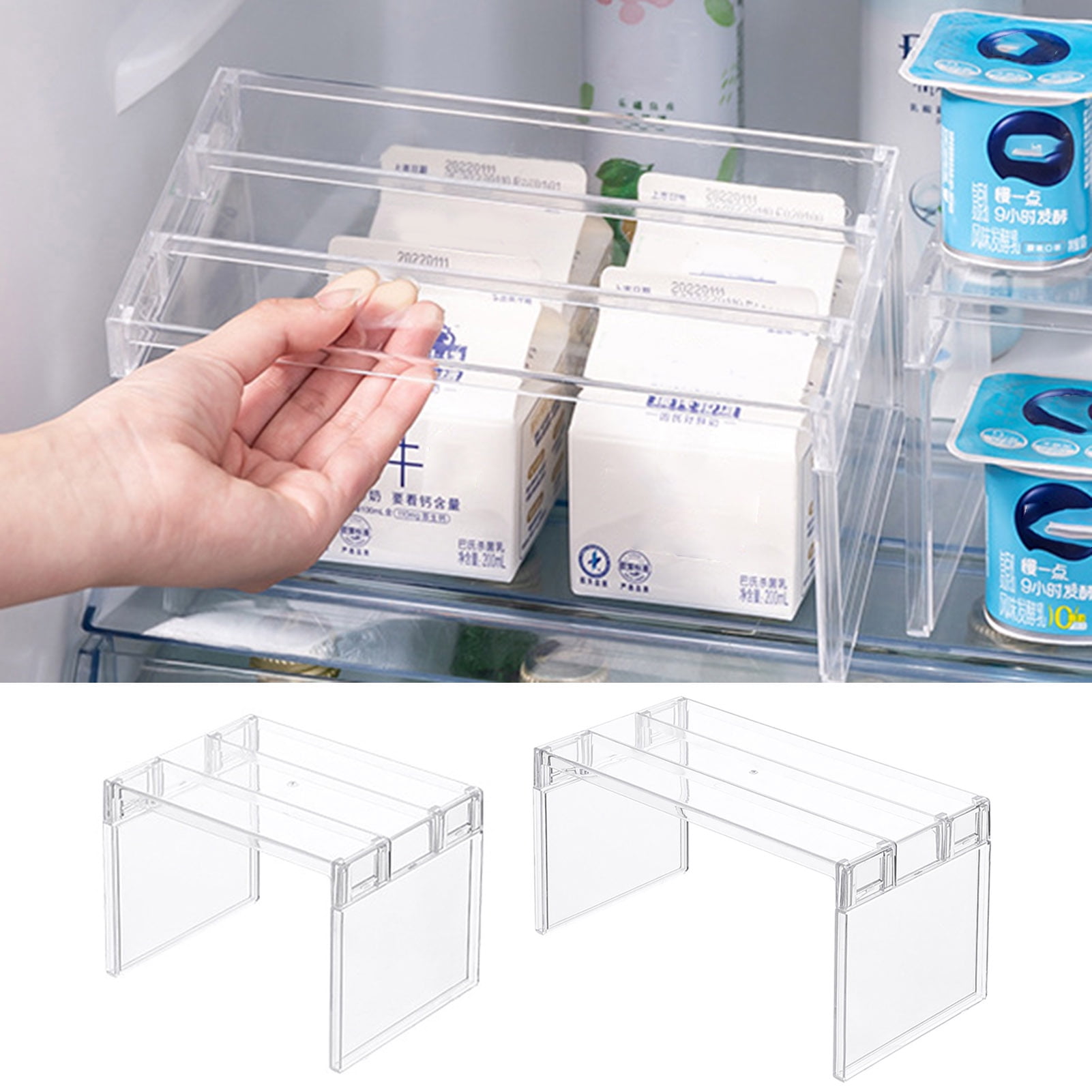 SUSUchens Refrigerator Organizer Rack Space Saving Strong Load Bearing ...