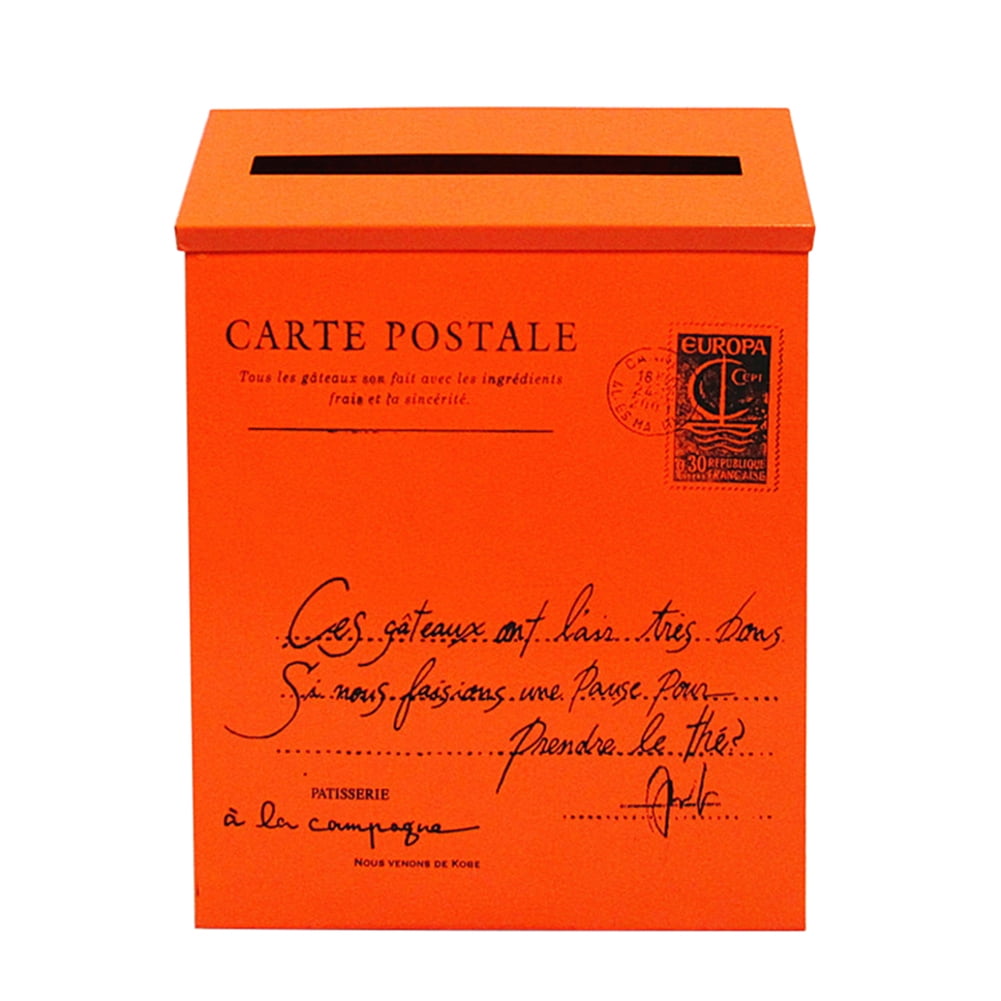 SUSUchens Retro Metal Wall Mounted Mailbox Bucket Newspaper Letter Box ...