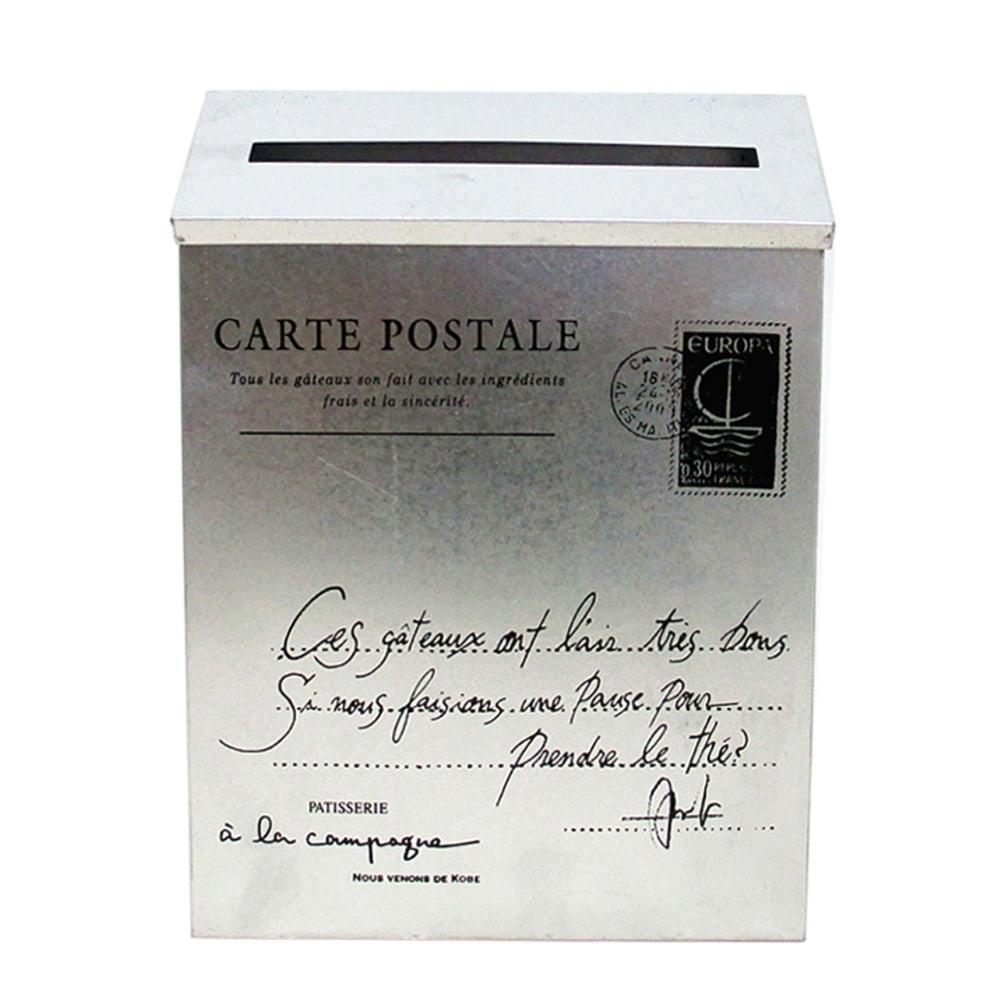 SUSUchens Retro Metal Wall Mounted Mailbox Bucket Newspaper Letter Box ...