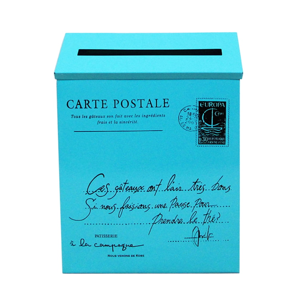 SUSUchens Retro Metal Wall Mounted Mailbox Bucket Newspaper Letter Box ...