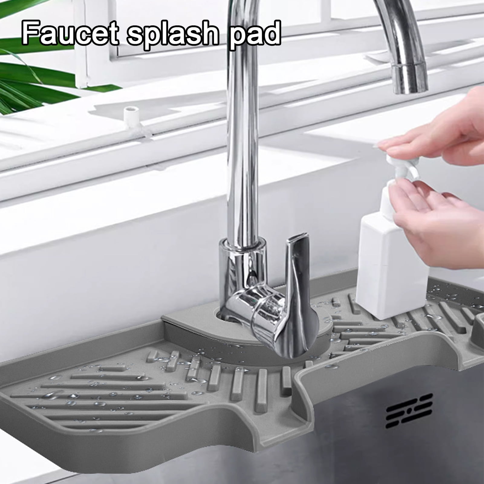 SUSUchens Sink Splash Guard Drain Mat Soft Flexible Quick Dry Wear ...