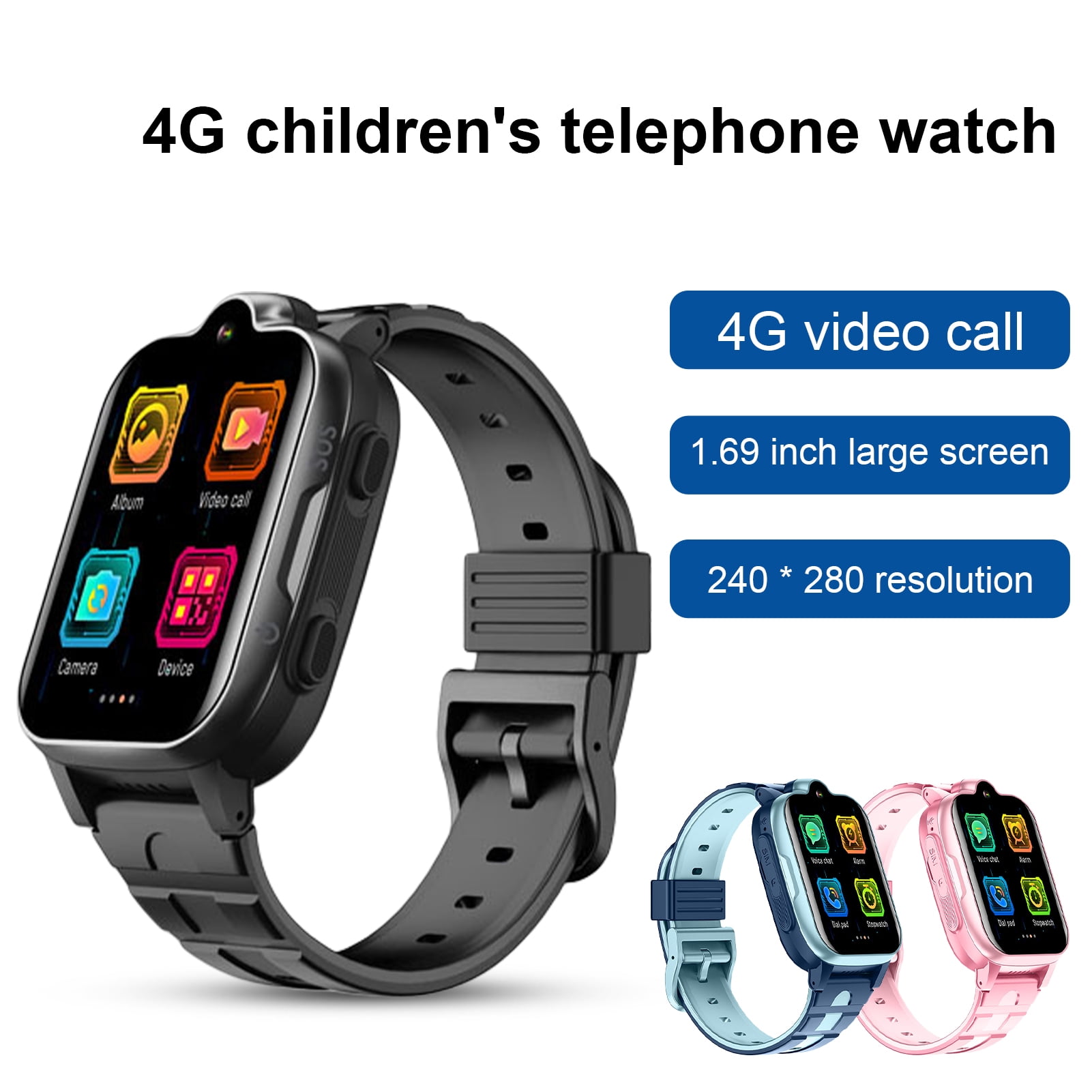 SUSUchens Smart Watch 1 69 Inch Large Display Long Standby Time 4G ...