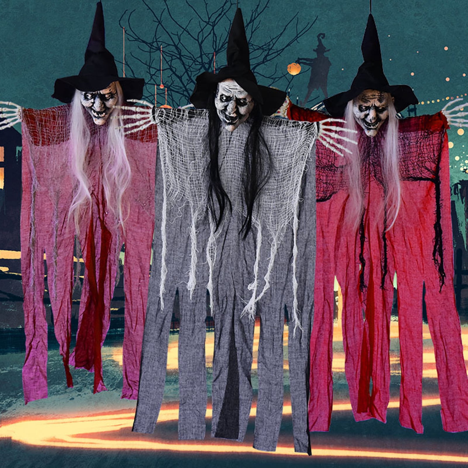 SUSUchens Spooky Hanging Grim Reaper Decoration Halloween Parties ...