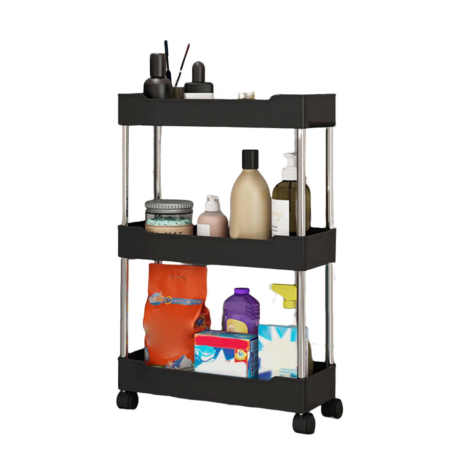 SUSUchens Storage Cart Multifunctional High Capacity Save Space 3-Tier ...