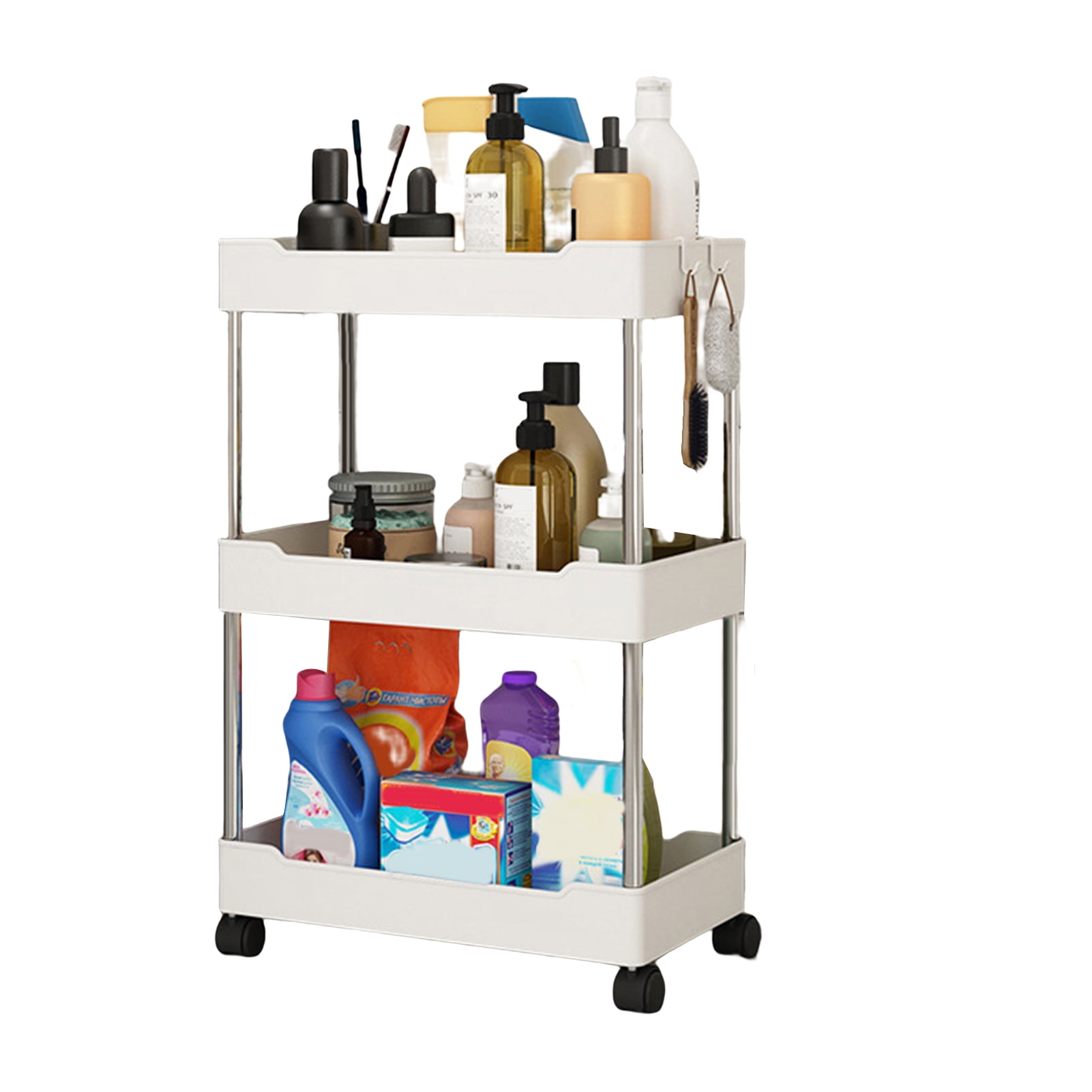 SUSUchens Storage Cart Multifunctional High Capacity Save Space 3-Tier ...