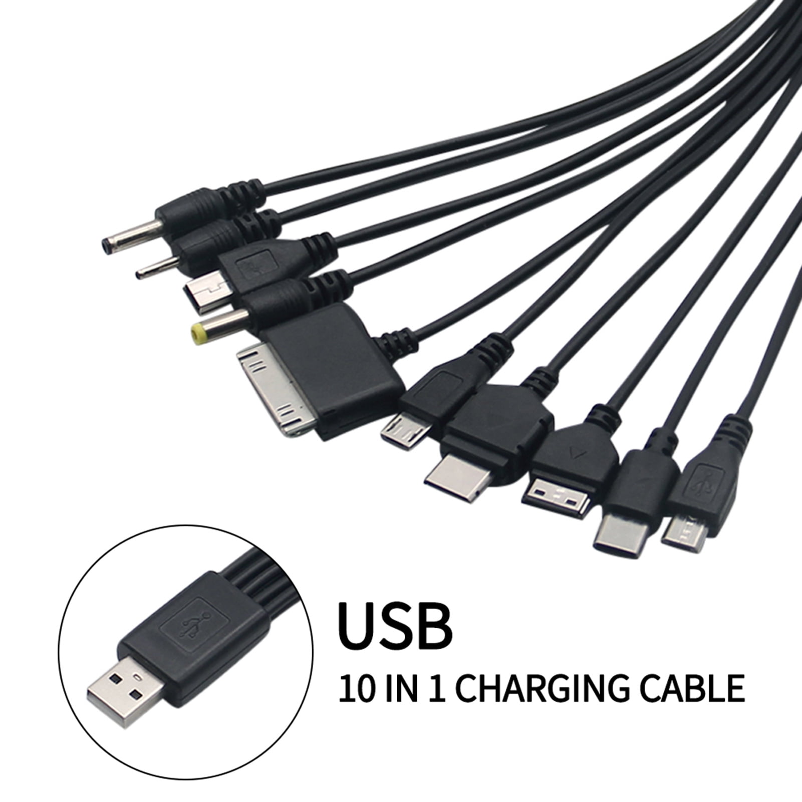 SUSUchens USB Data Cable 1 Drag 10 Multifunctional Plug Play Widely ...
