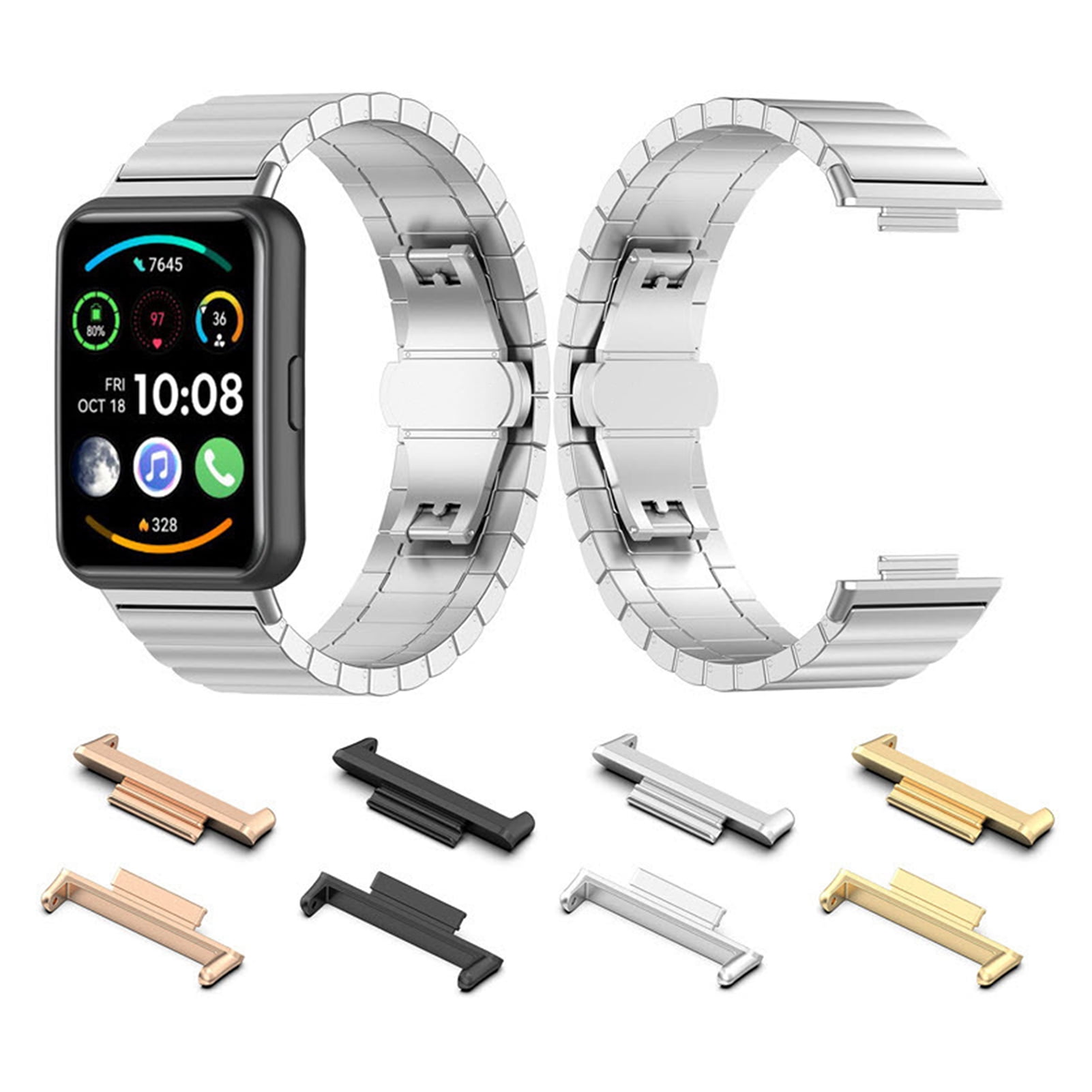 SUSUchens Watch Strap Connector 24mm Watch Strap Adapter Stainless ...