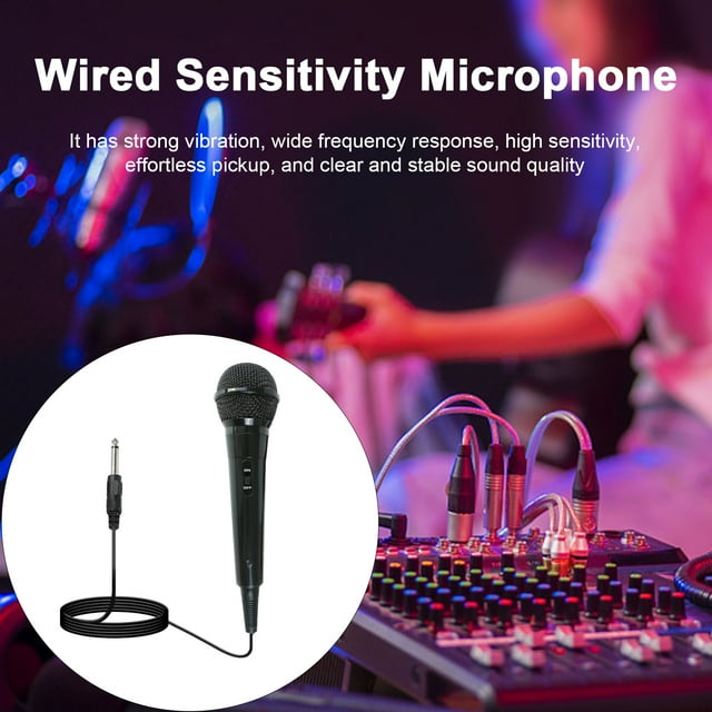 SUSUchens Wired Dynamic Microphone Plug-Play Universal Cardioid Dynamic ...