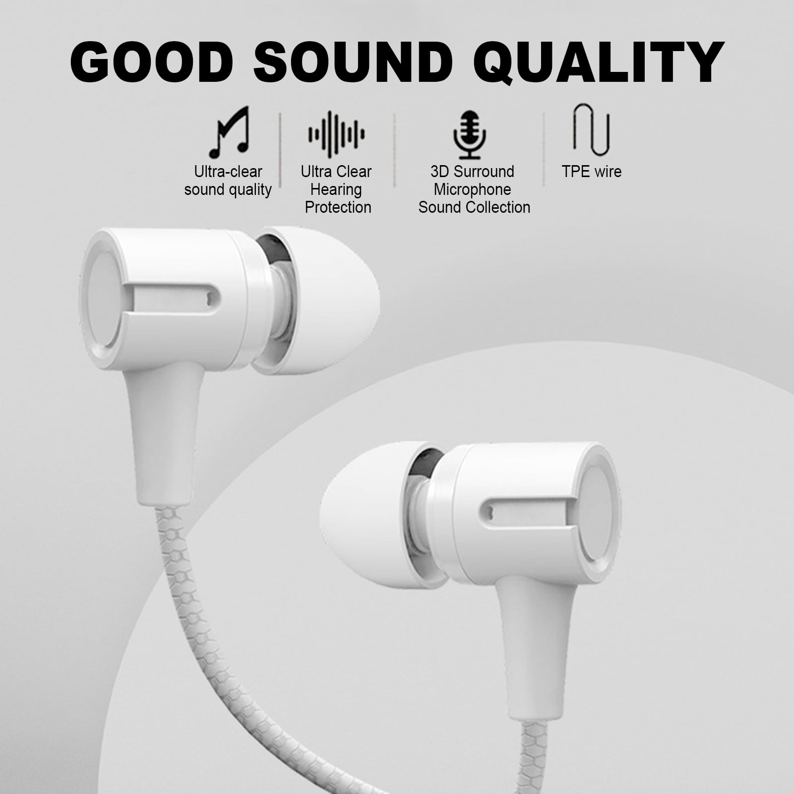 SUSUchens Wired Earphone Macaroon In-ear Stereo Surround with ...