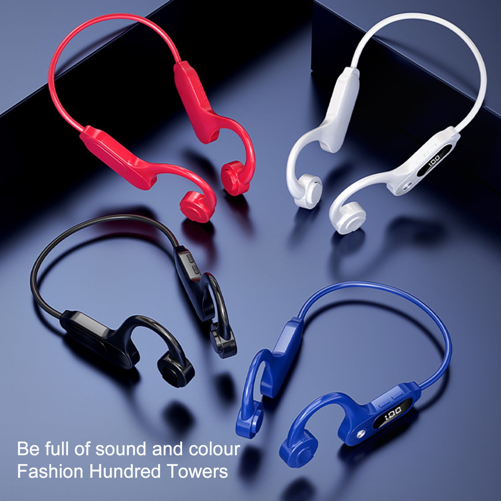 SUSUchens Wireless Earbud High Fidelity Intelligent Noise Reduction LED ...