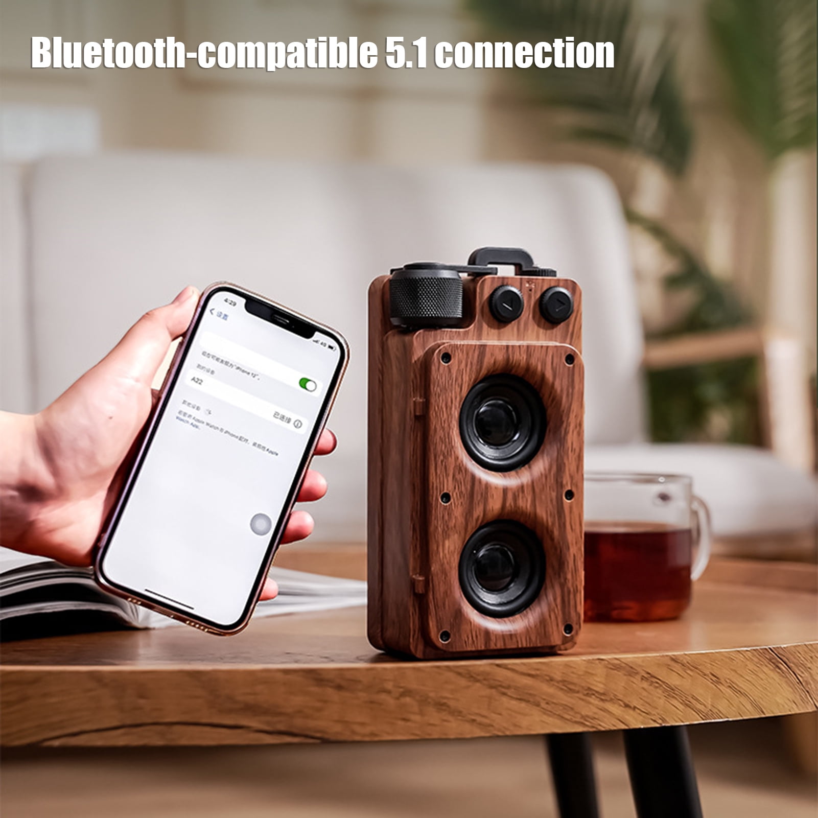 SUSUchens Wireless Speaker High Fidelity Hands-free Calling Double ...