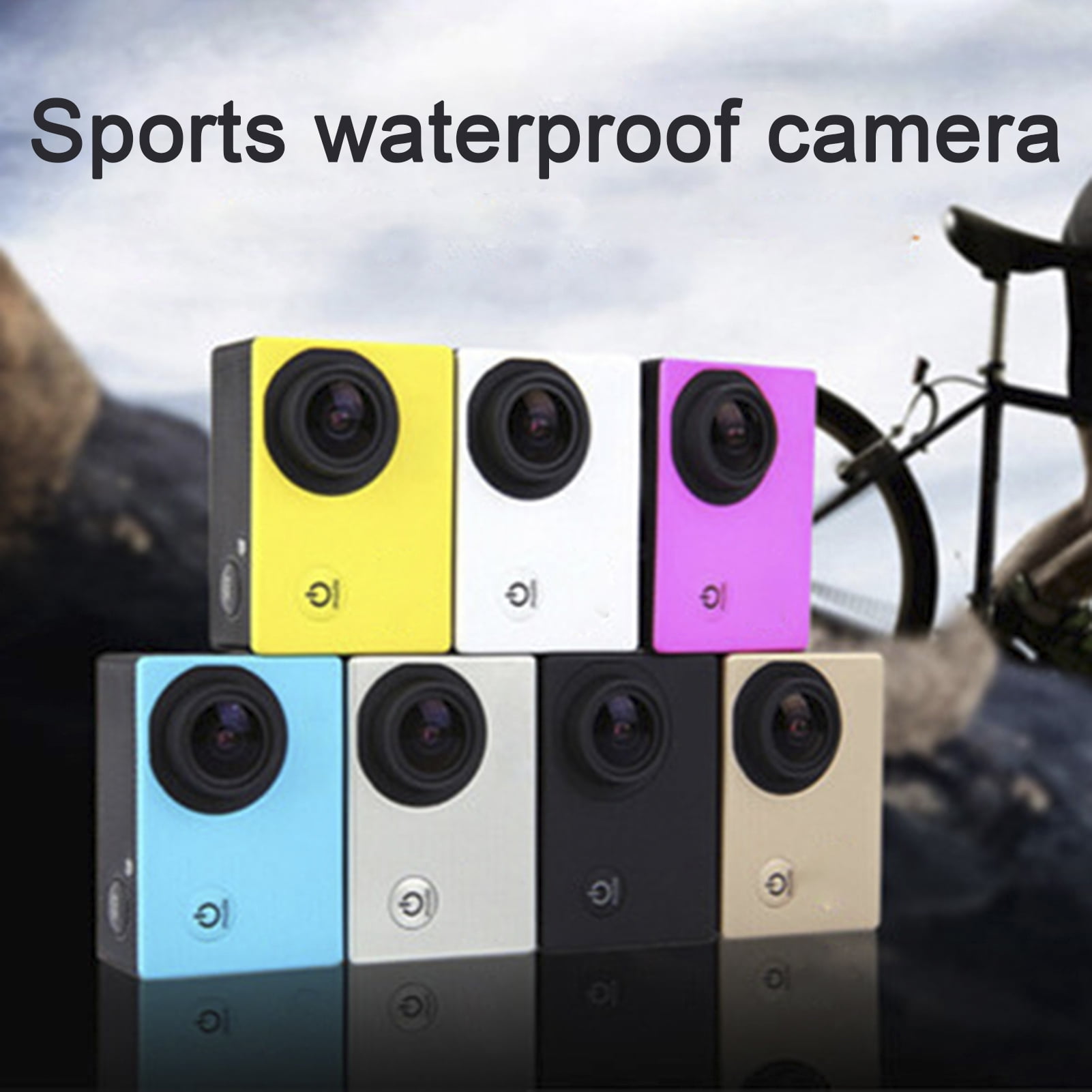 SUSUchens sj4000 Mini Camera 30m Waterproof Case 5M Pixel Wide Angle ...
