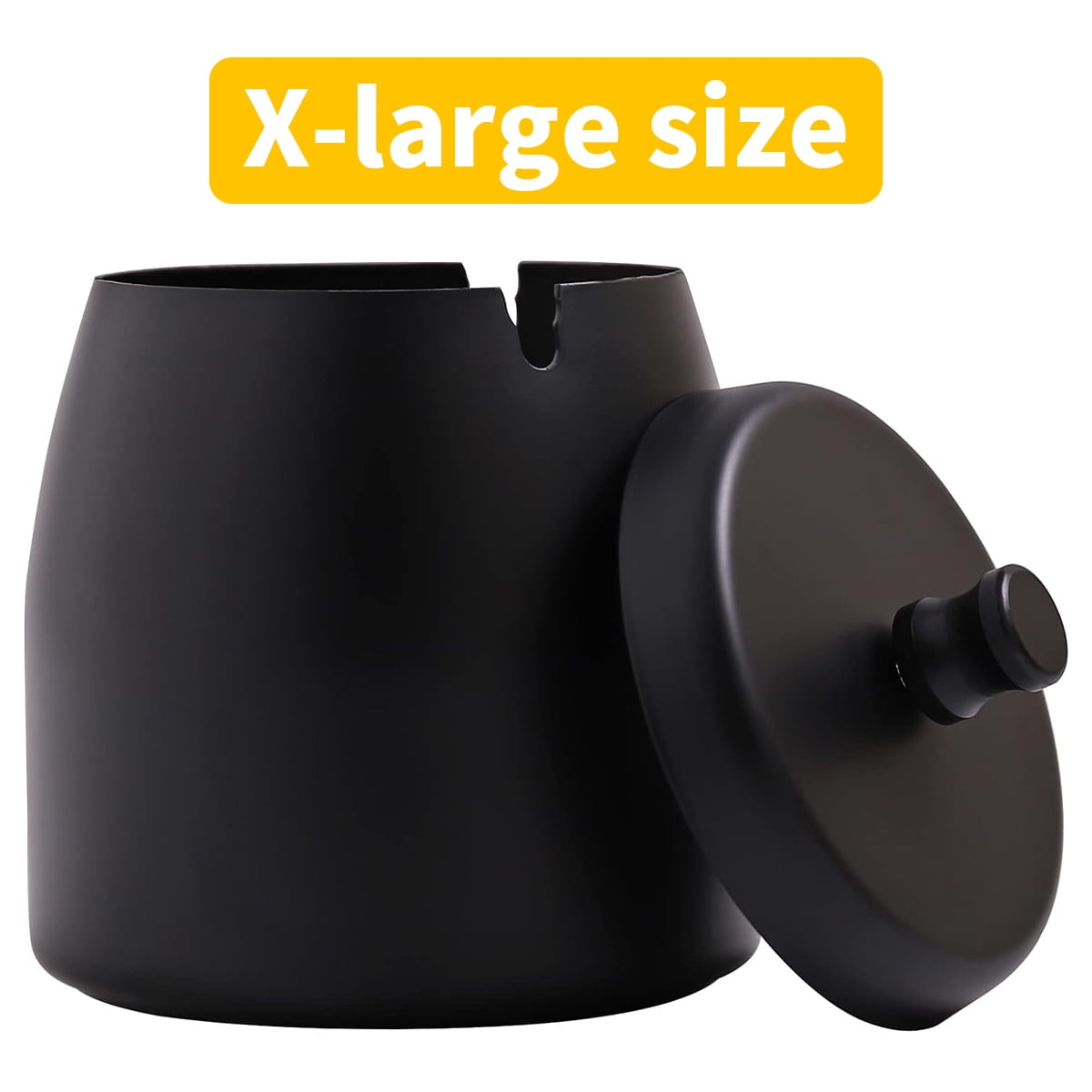 SUSWIM Ashtray with Lid for Cigarette, Stainless Steel Smokeless ...