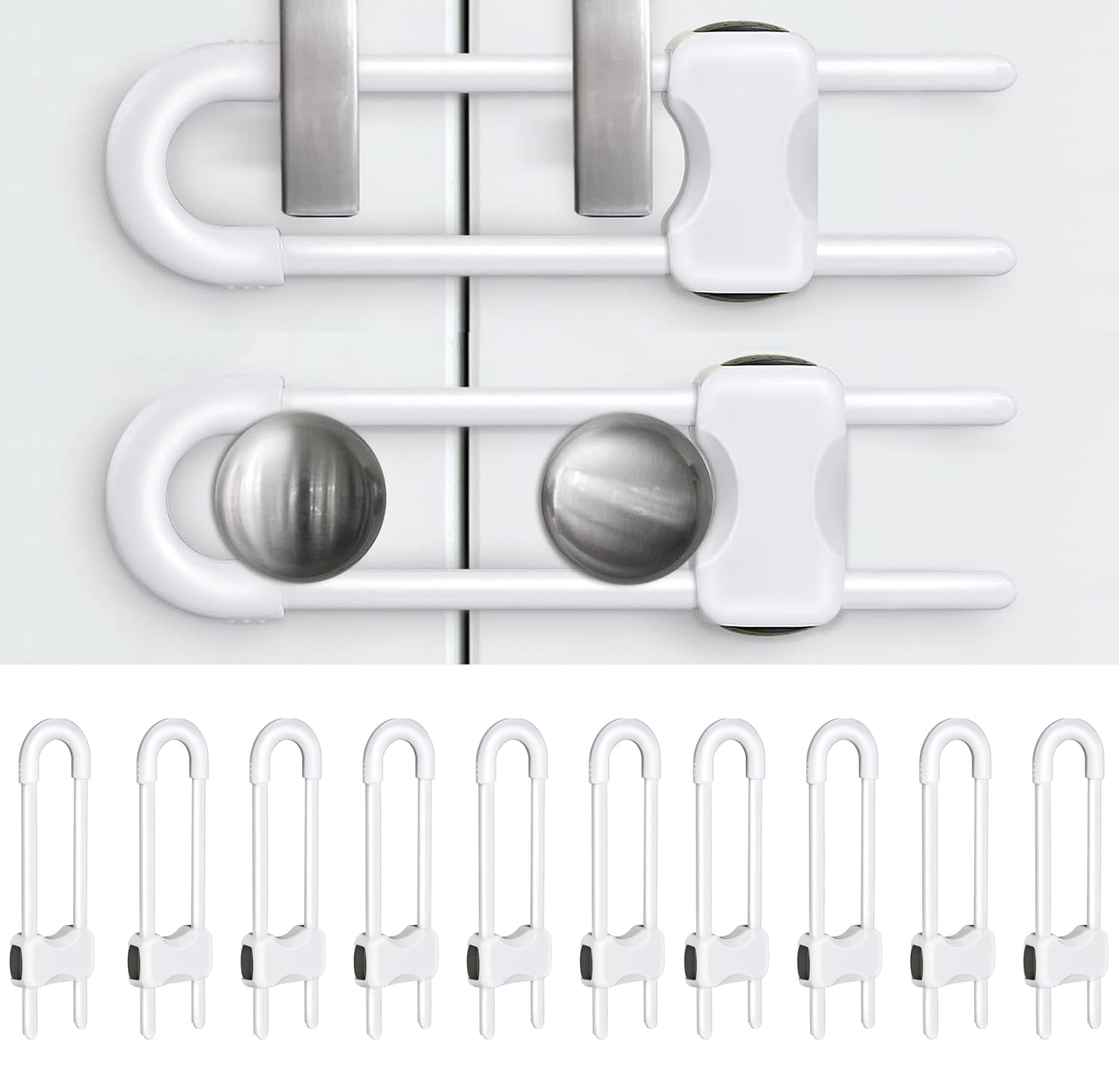 SUSWIM Baby Proofing Cabinets,Cabinet Locks for Babies,U-Shaped Child ...